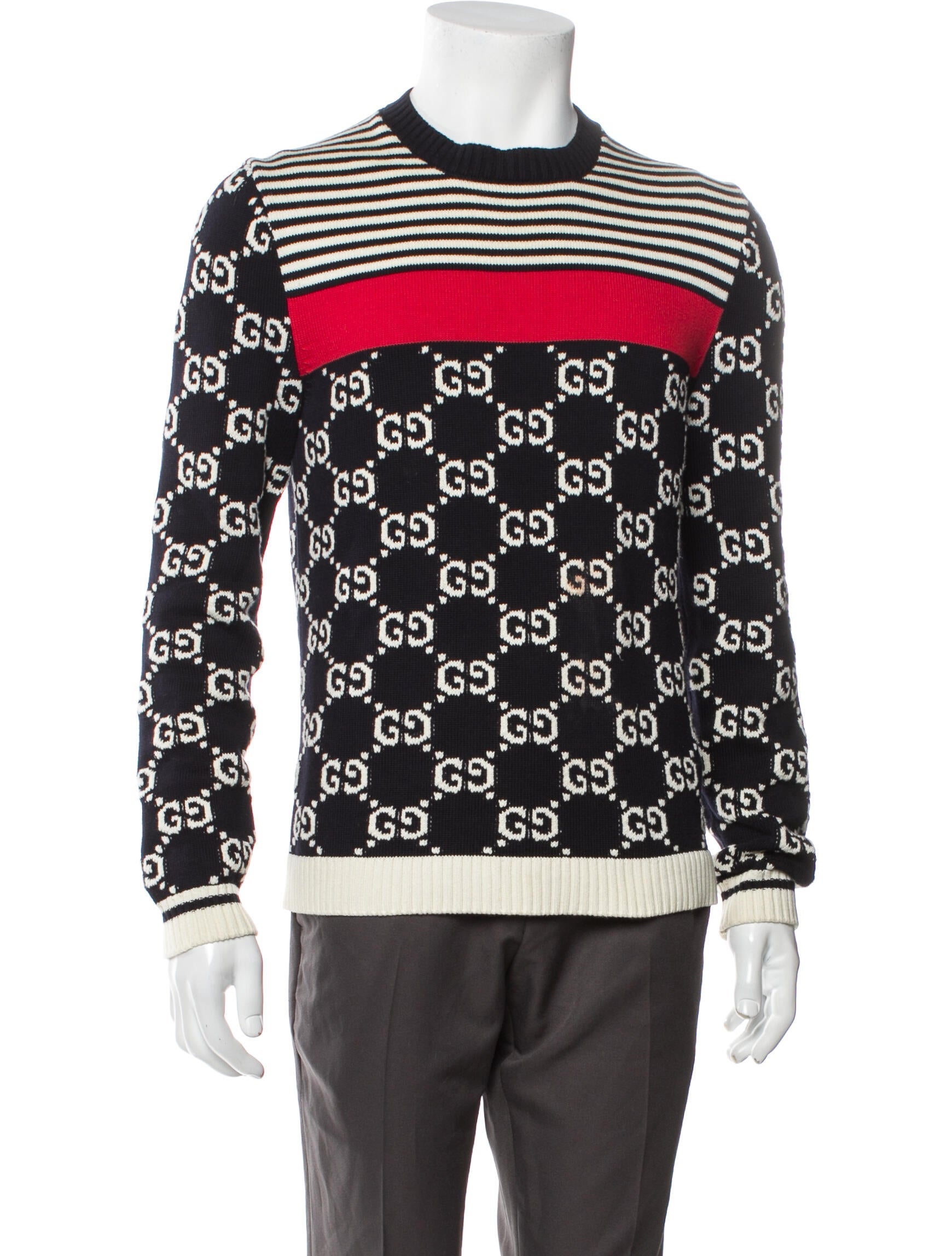 Gucci 2018 GG Logo Pullover - Black Sweaters, Clothing - GUC1436015 ...