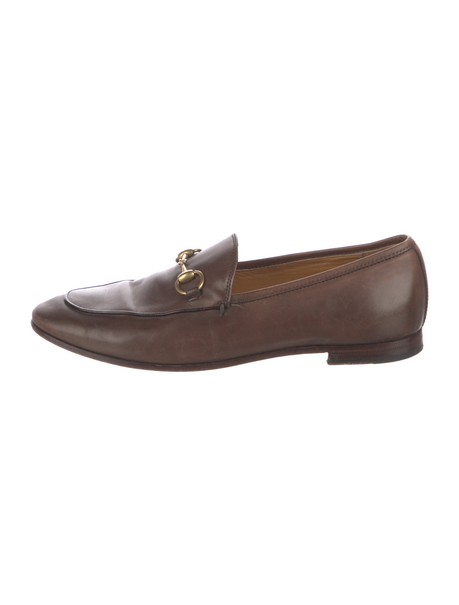 Gucci Leather Loafers - Brown Flats, Shoes - GUC1444470 | The RealReal