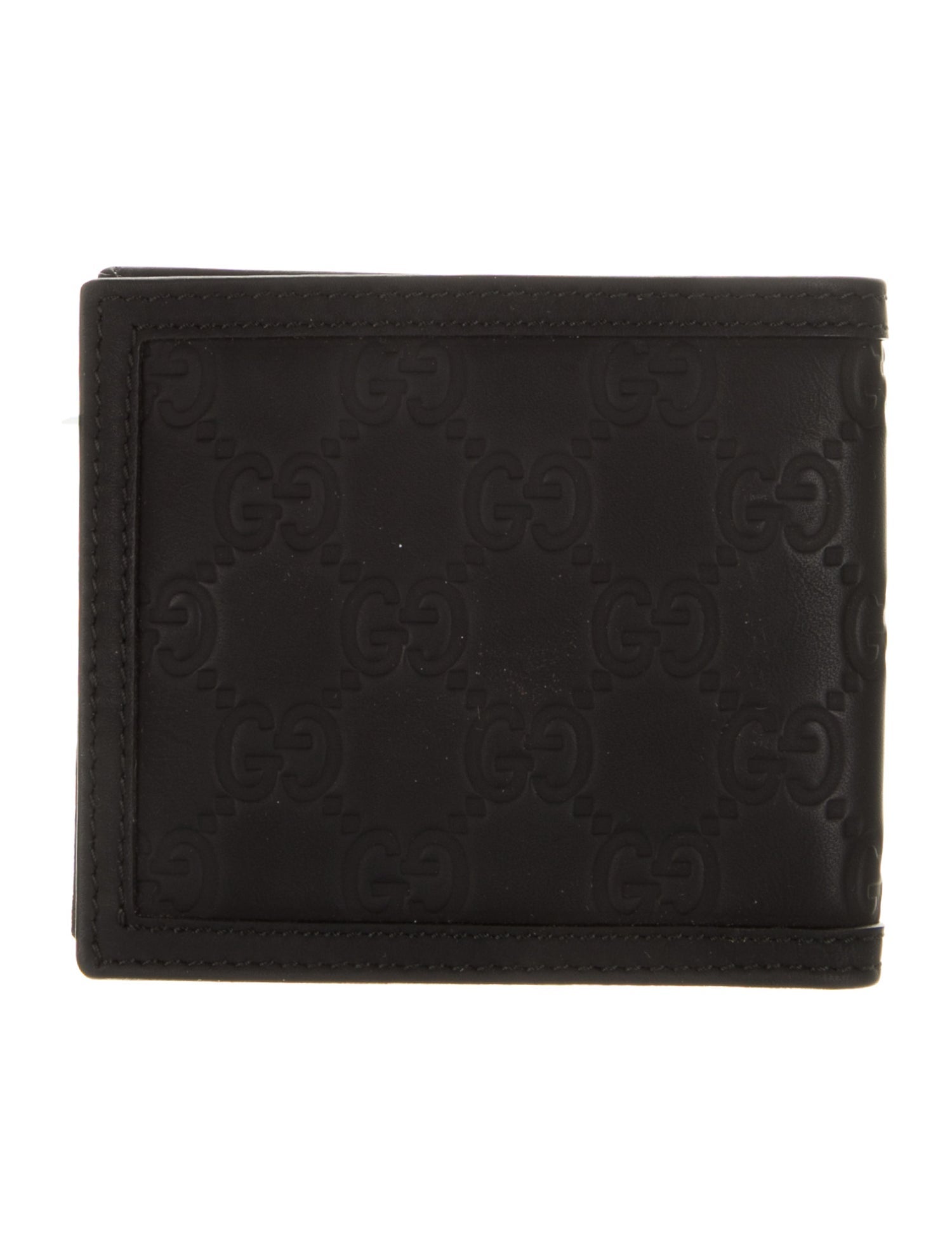 Gucci Dorian Bi-Fold GG Signature Bifold Wallet - Black Wallets ...