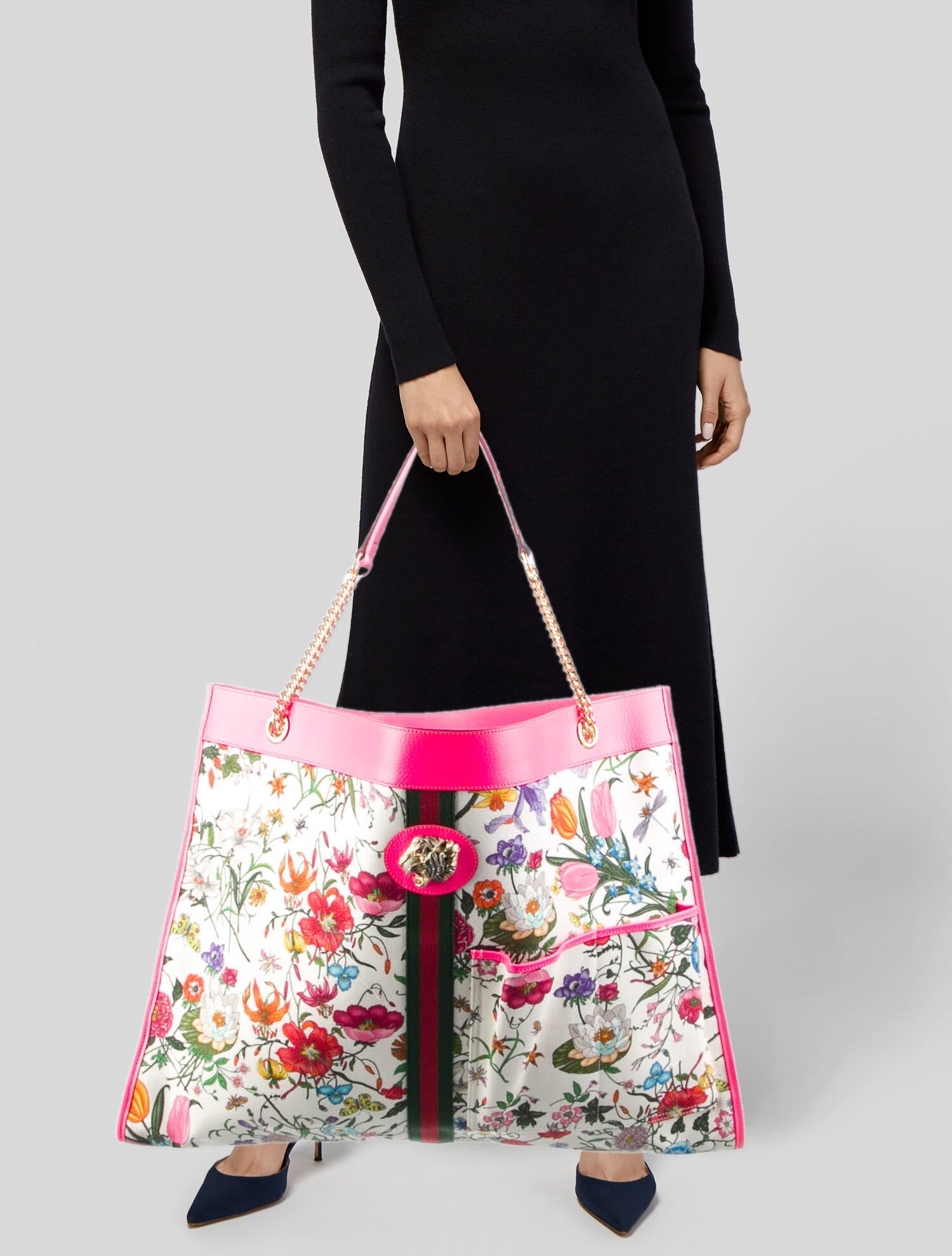 Gucci Maxi Flora Rajah Tote - White Totes, Handbags - GUC1445684 | The ...