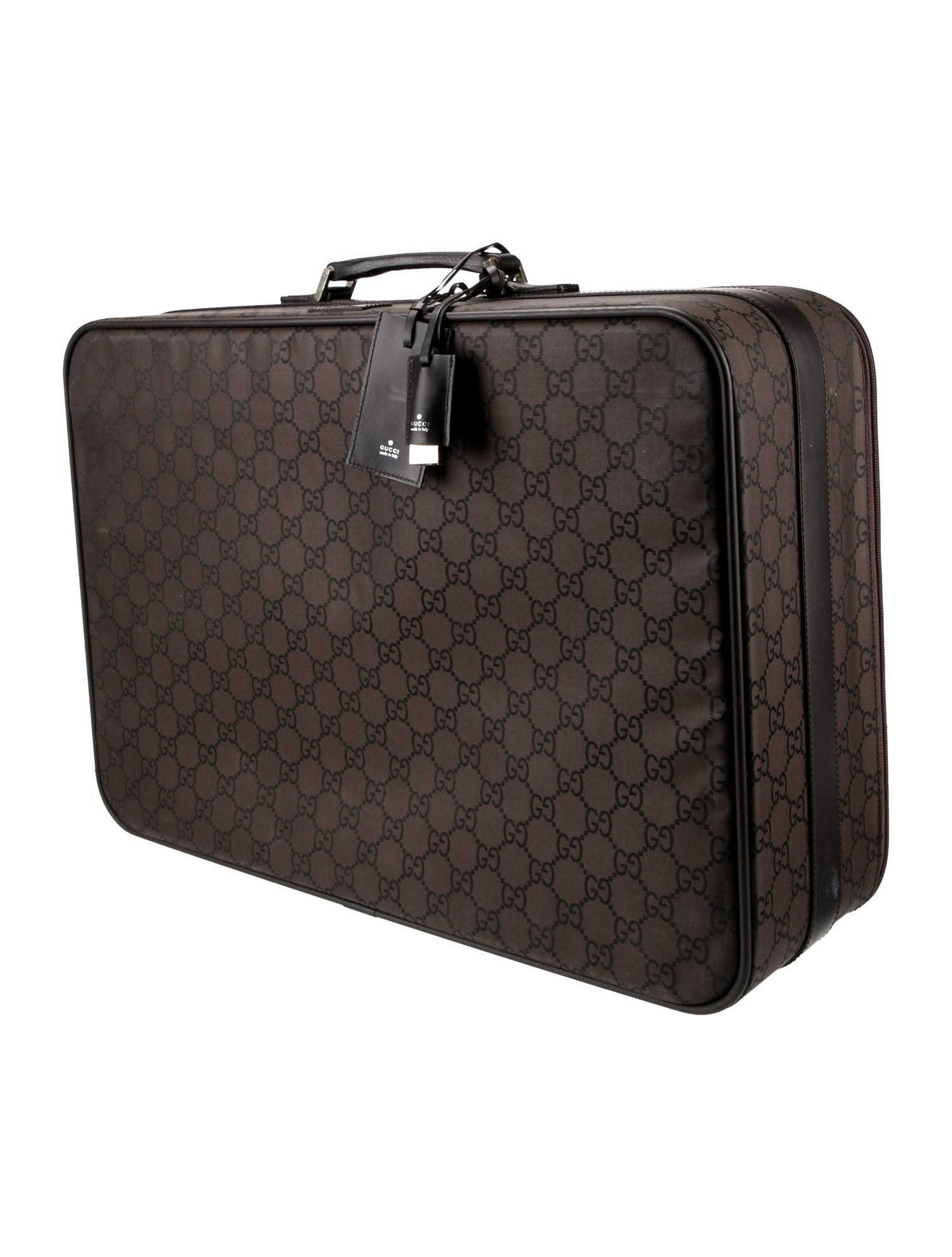 Gucci GG Imprimé Carry-On Suitcase - Black Luggage and Travel, Handbags ...