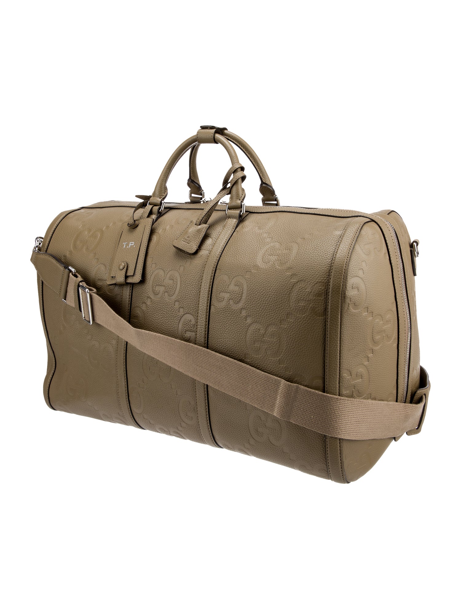 Gucci Jumbo GG Large Duffle Bag - Brown Luggage and Travel, Handbags ...