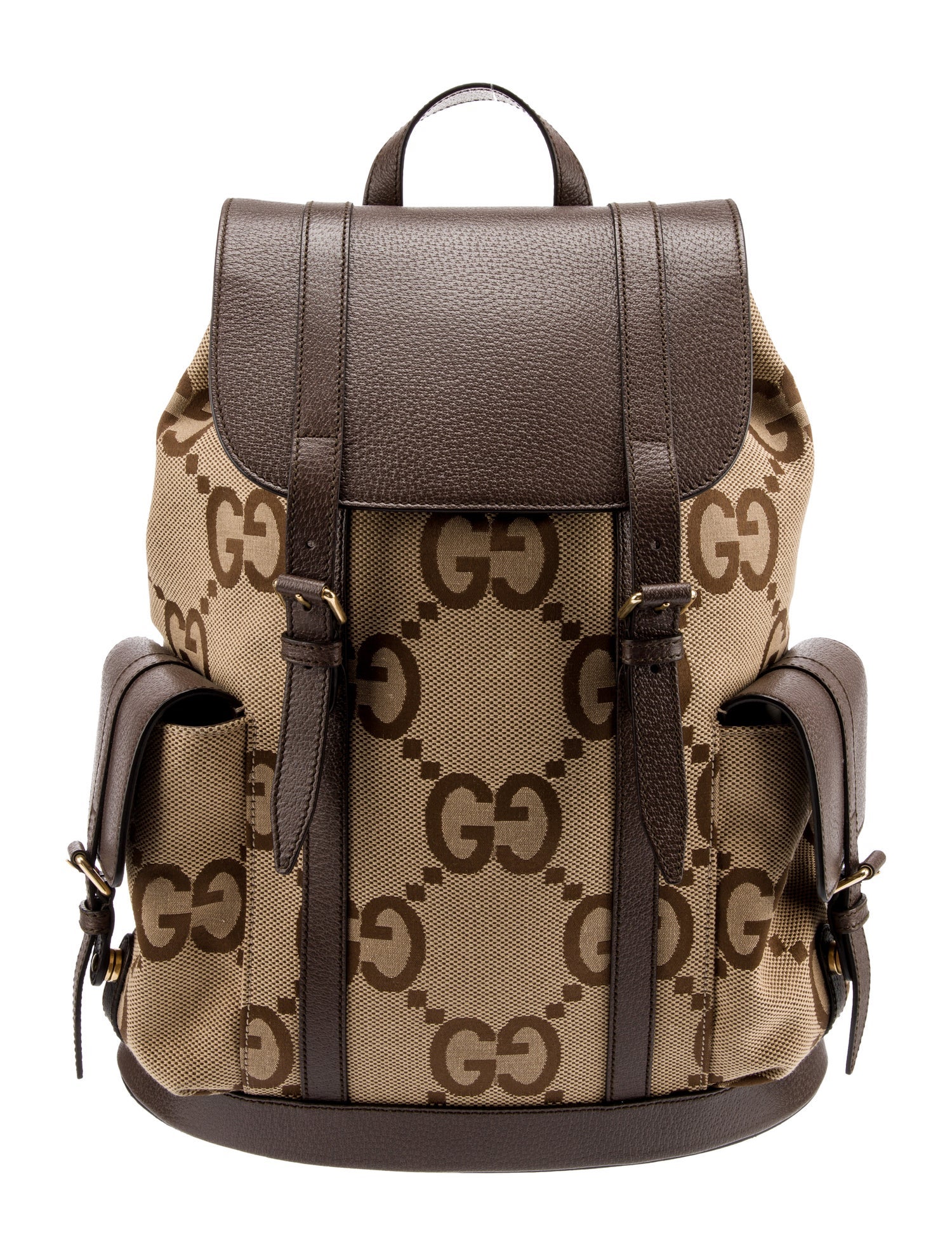 Gucci Jumbo GG Backpack - Brown Backpacks, Bags - GUC1453874 | The RealReal