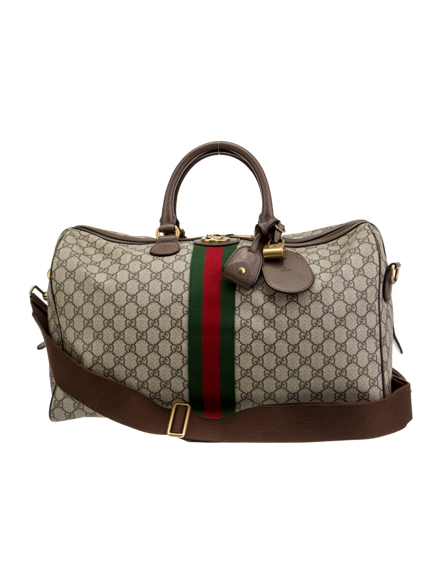Gucci GG Supreme Medium Savoy Carry-On Duffle w/ Strap - Neutrals ...