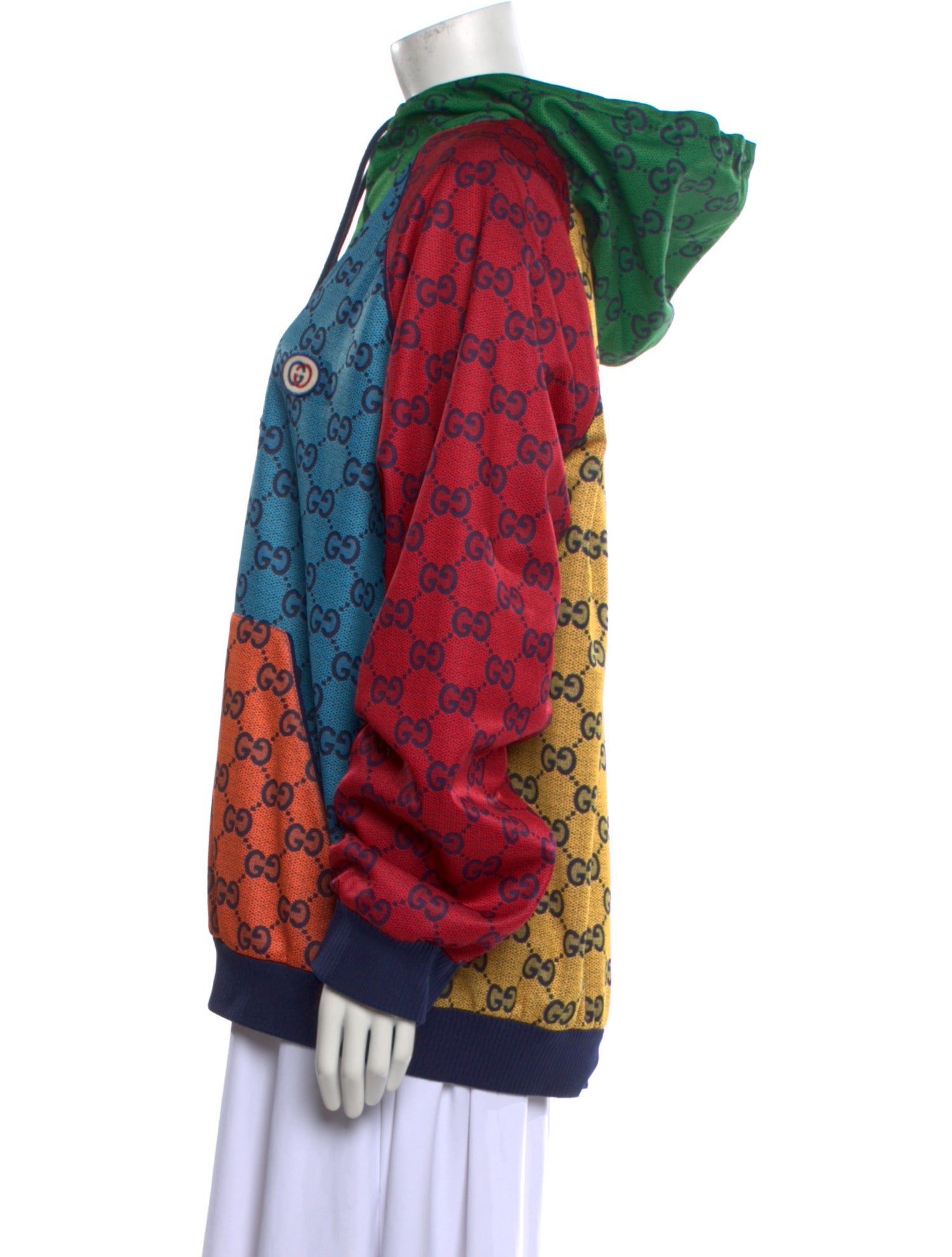 Gucci 2021 GG Logo Hoodie - Blue Sweatshirts & Hoodies, Clothing ...