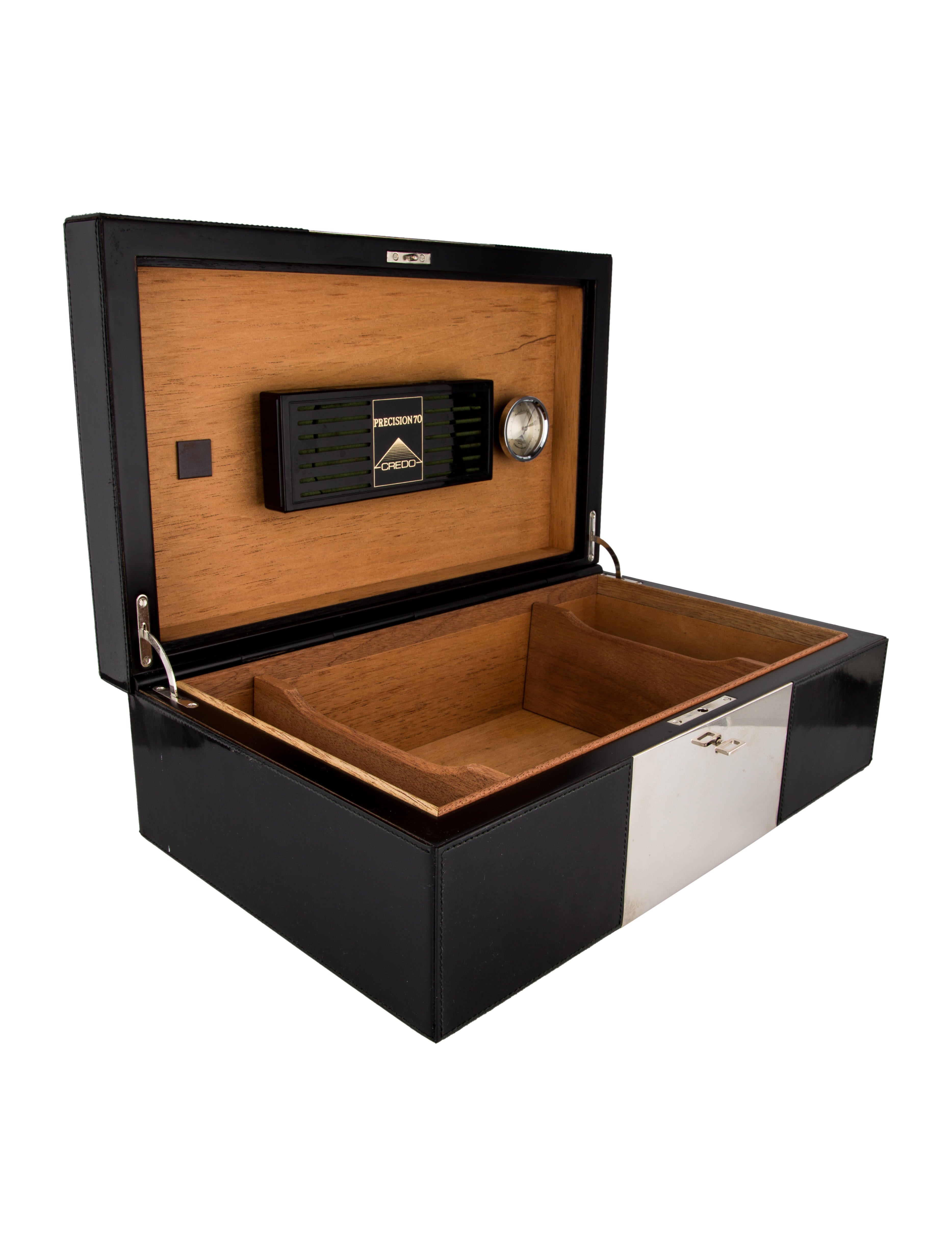 Gucci Leather Cigar Humidor - Black Decorative Accents, Decor ...