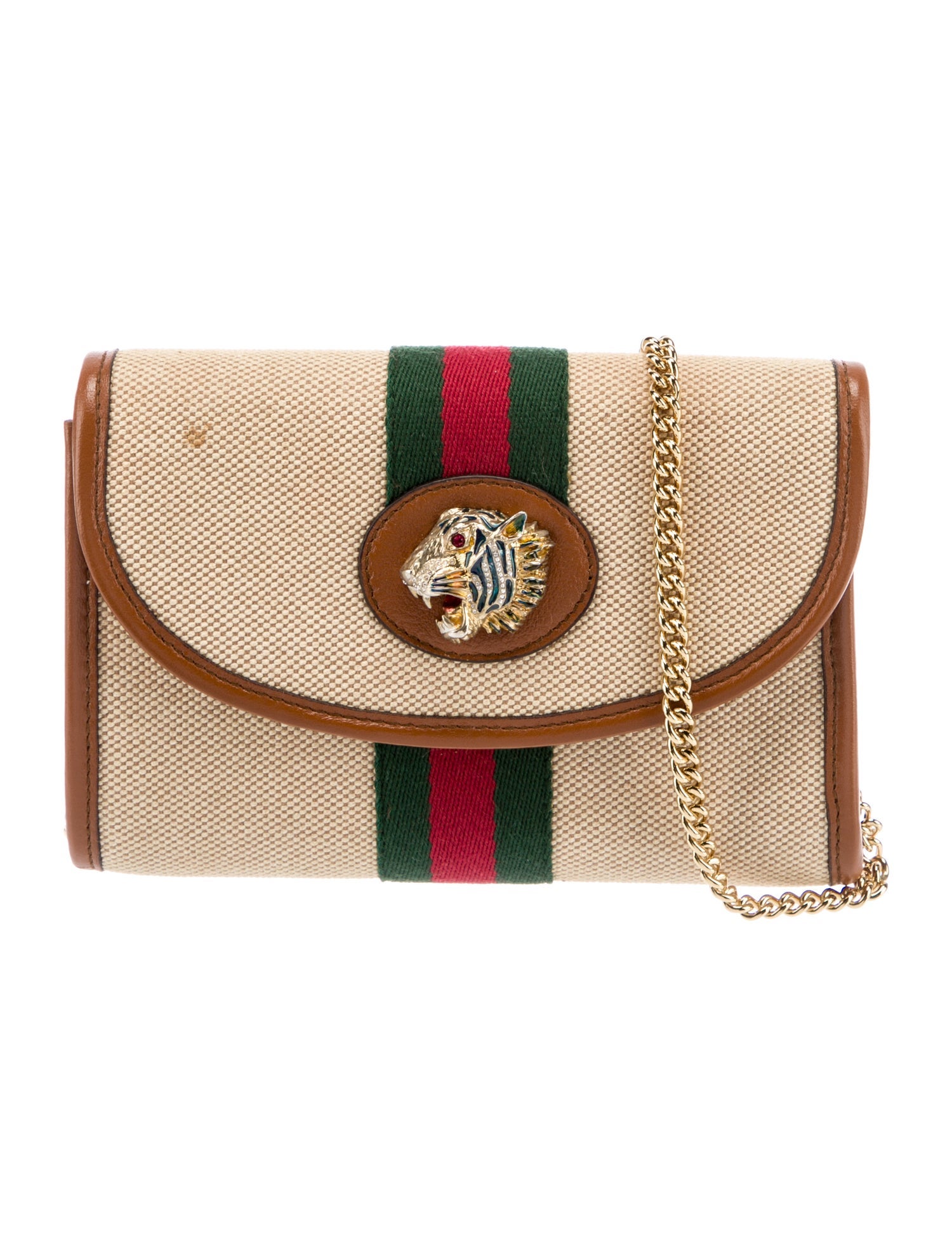 Gucci Canvas Mini Rajah Crossbody Bag - Neutrals Crossbody Bags ...