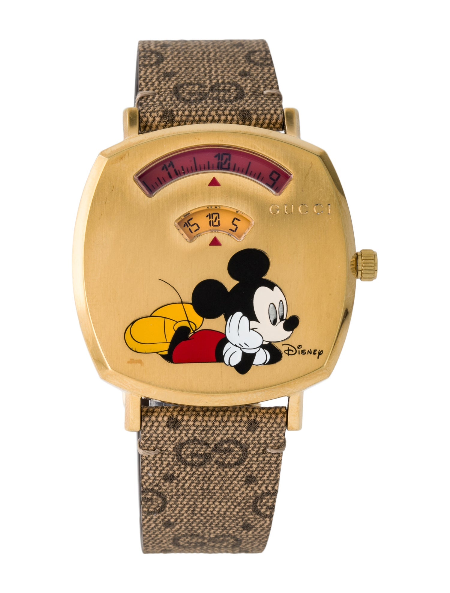 Gucci X Disney Grip Mickey Mouse Watch - 157.4 / YA157420 | The RealReal
