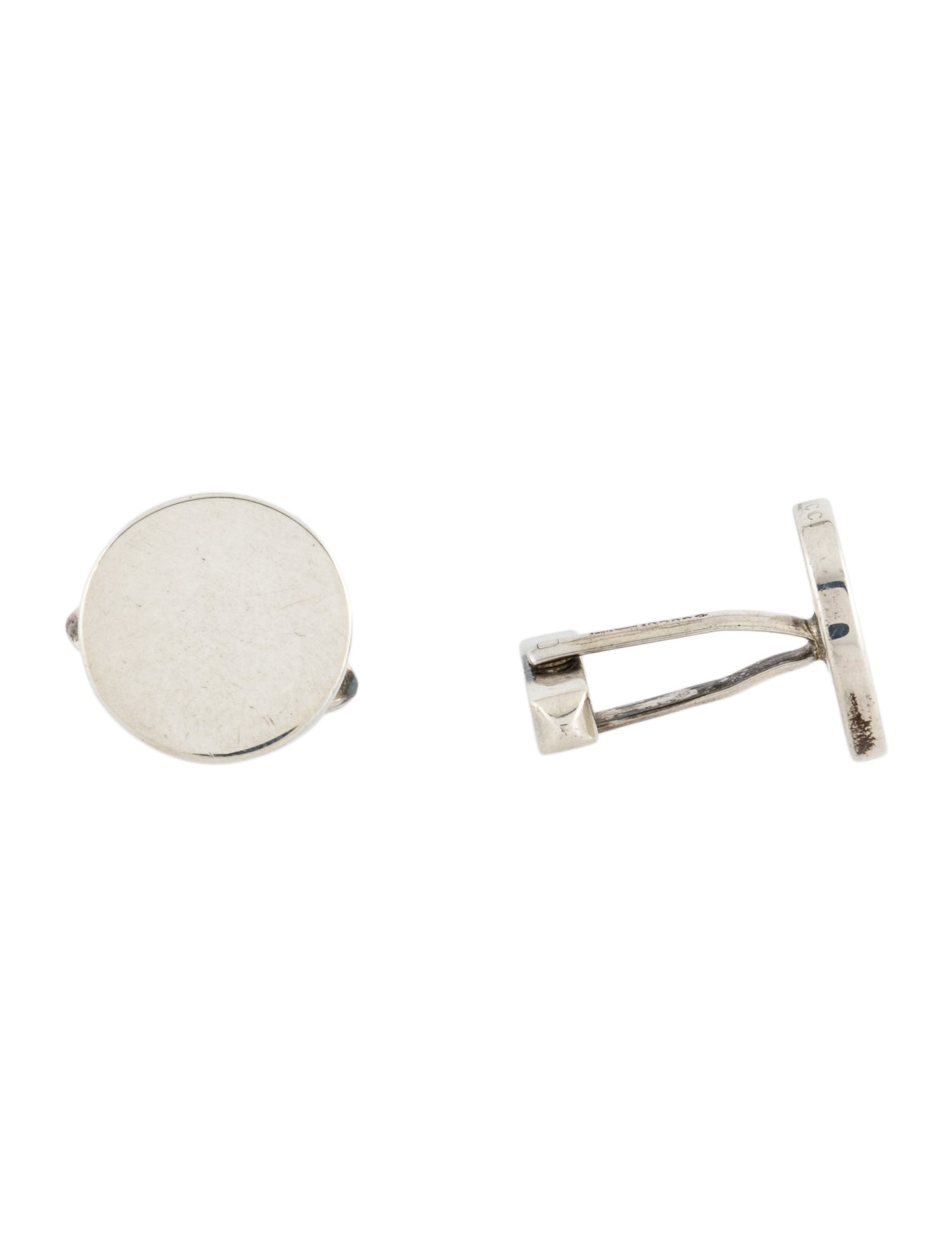 Gucci Circle Cufflinks - Sterling Silver - GUC1461111 | The RealReal