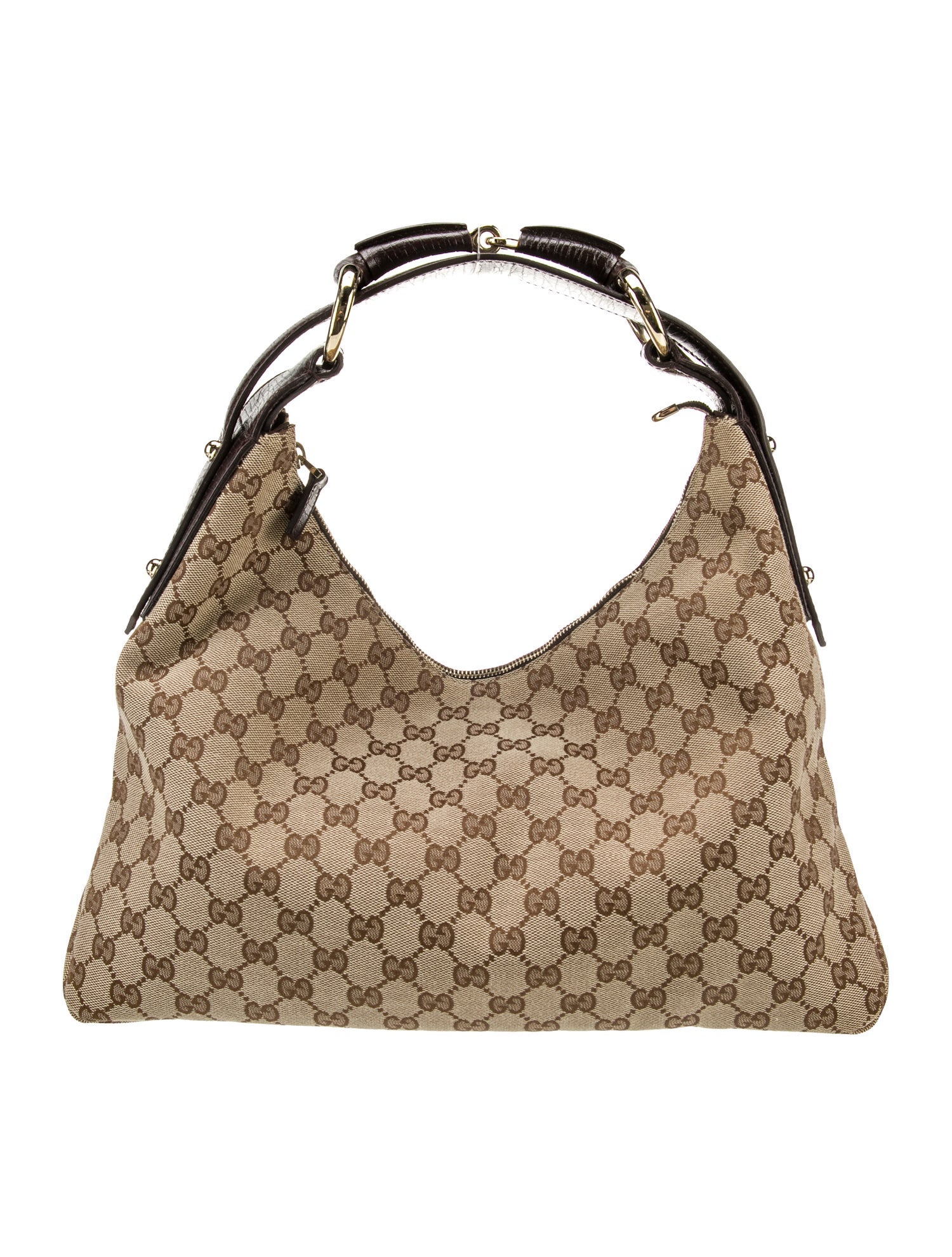 Gucci Bamboo Horsebit Hobo - Black Hobos, Handbags - GUC1272122 | The ...