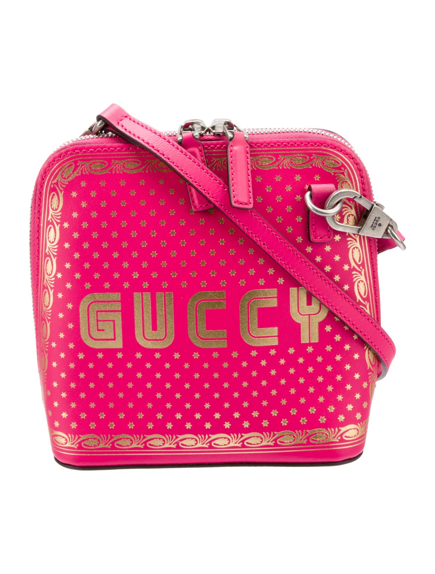 Gucci x Sega Guccy Stars Mini Dome Bag - Pink Crossbody Bags, Handbags - GUC1462415 | The RealReal