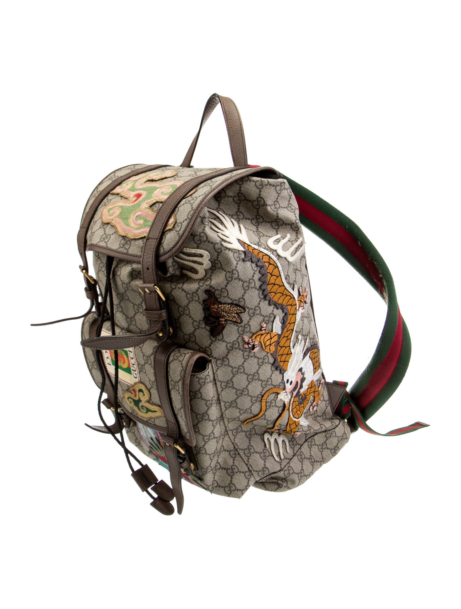 Gucci GG Supreme Courrier Backpack - Brown Backpacks, Bags - GUC1462741 ...