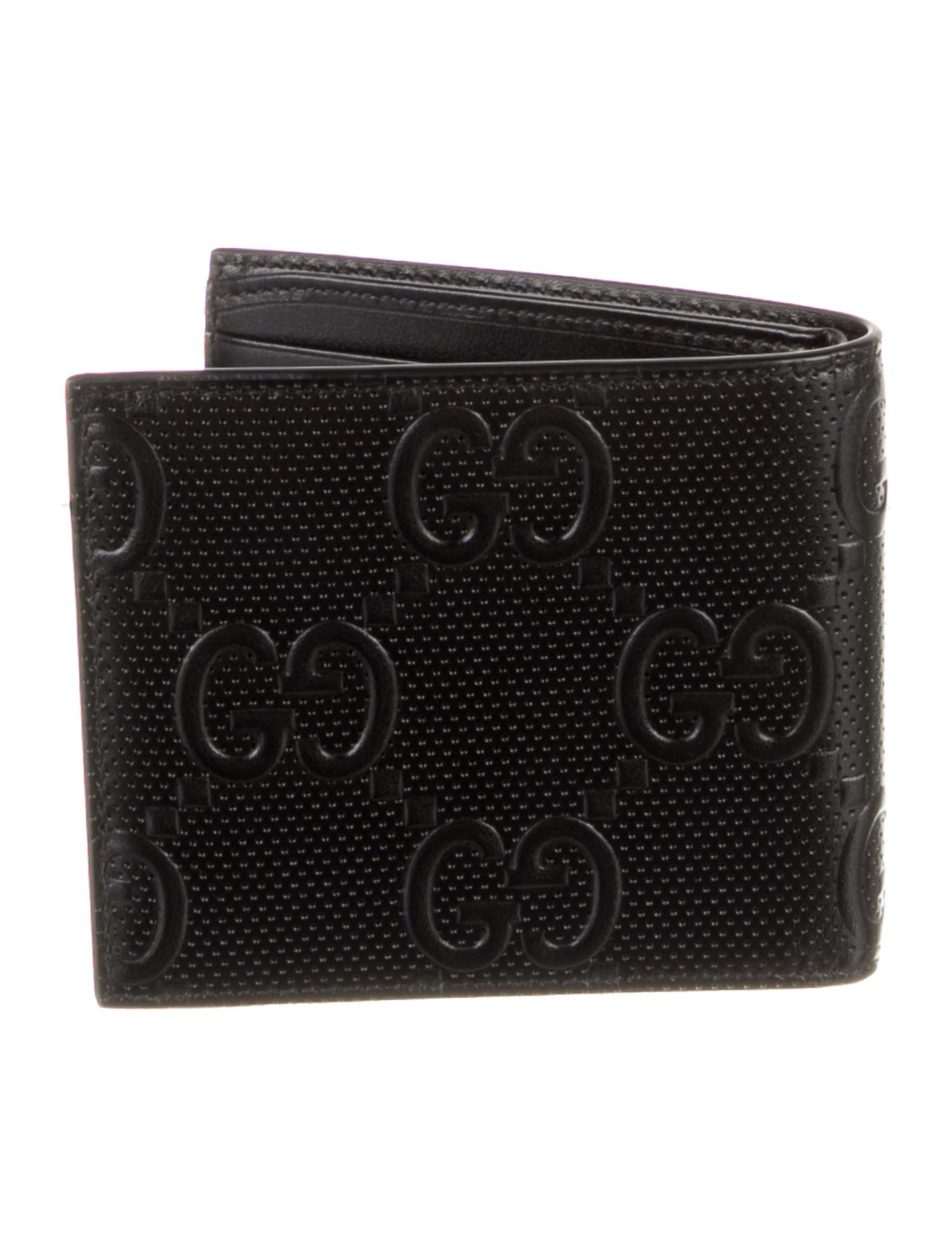 Gucci GG Embossed Leather Bifold Wallet - Black Wallets, Accessories ...