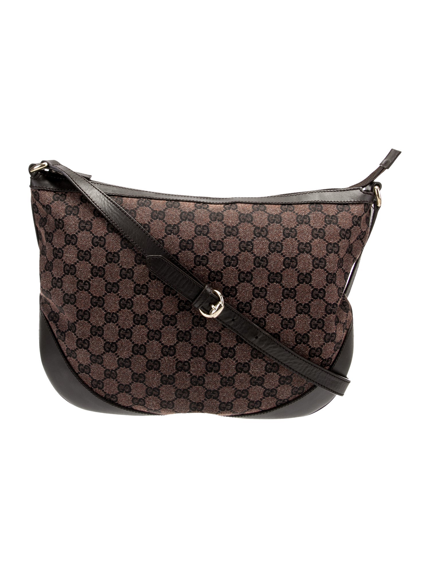 Gucci GG Canvas Crossbody Bag - Brown Crossbody Bags, Handbags ...