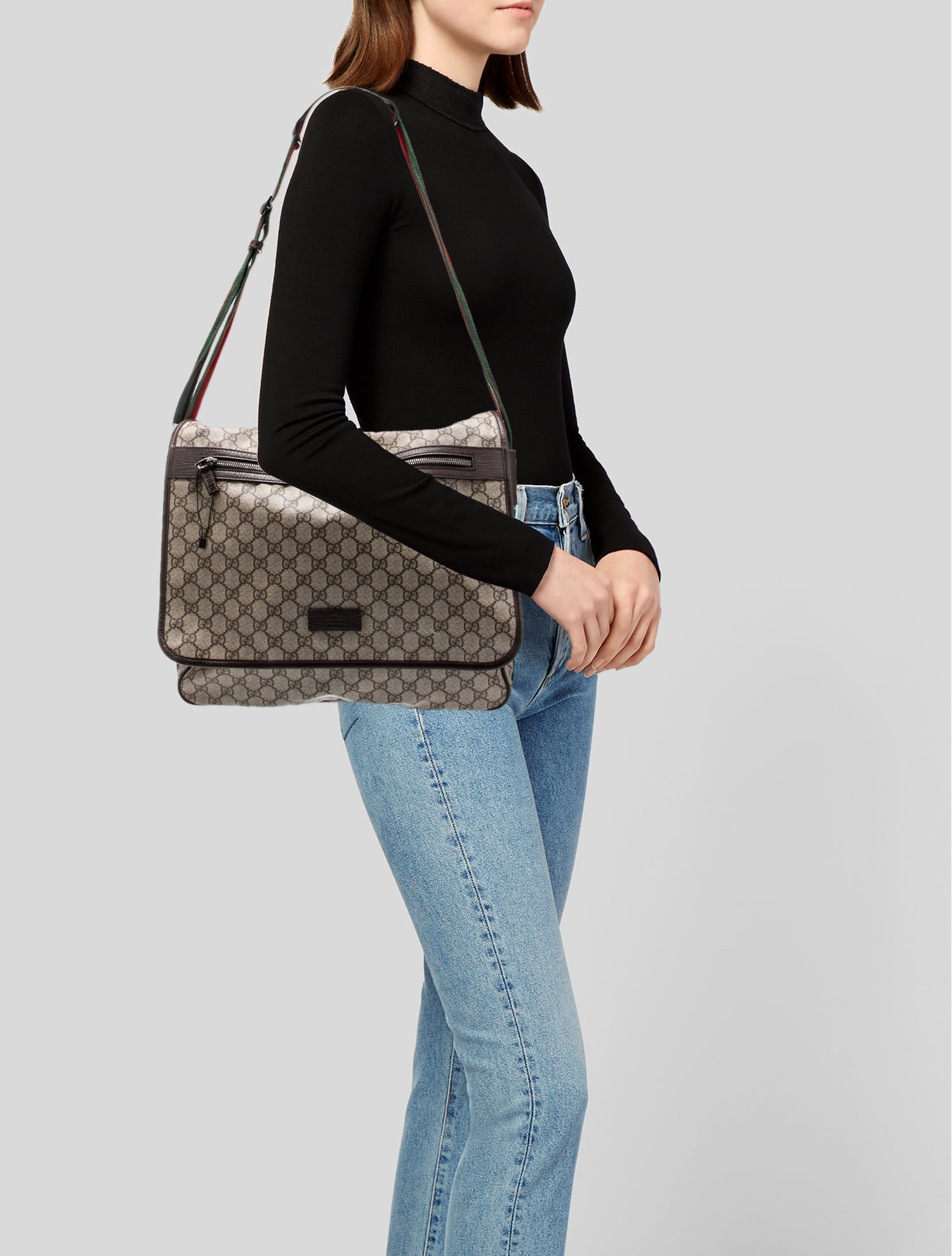 Gucci GG Supreme Sherry Crossbody Bag - Neutrals Crossbody Bags ...