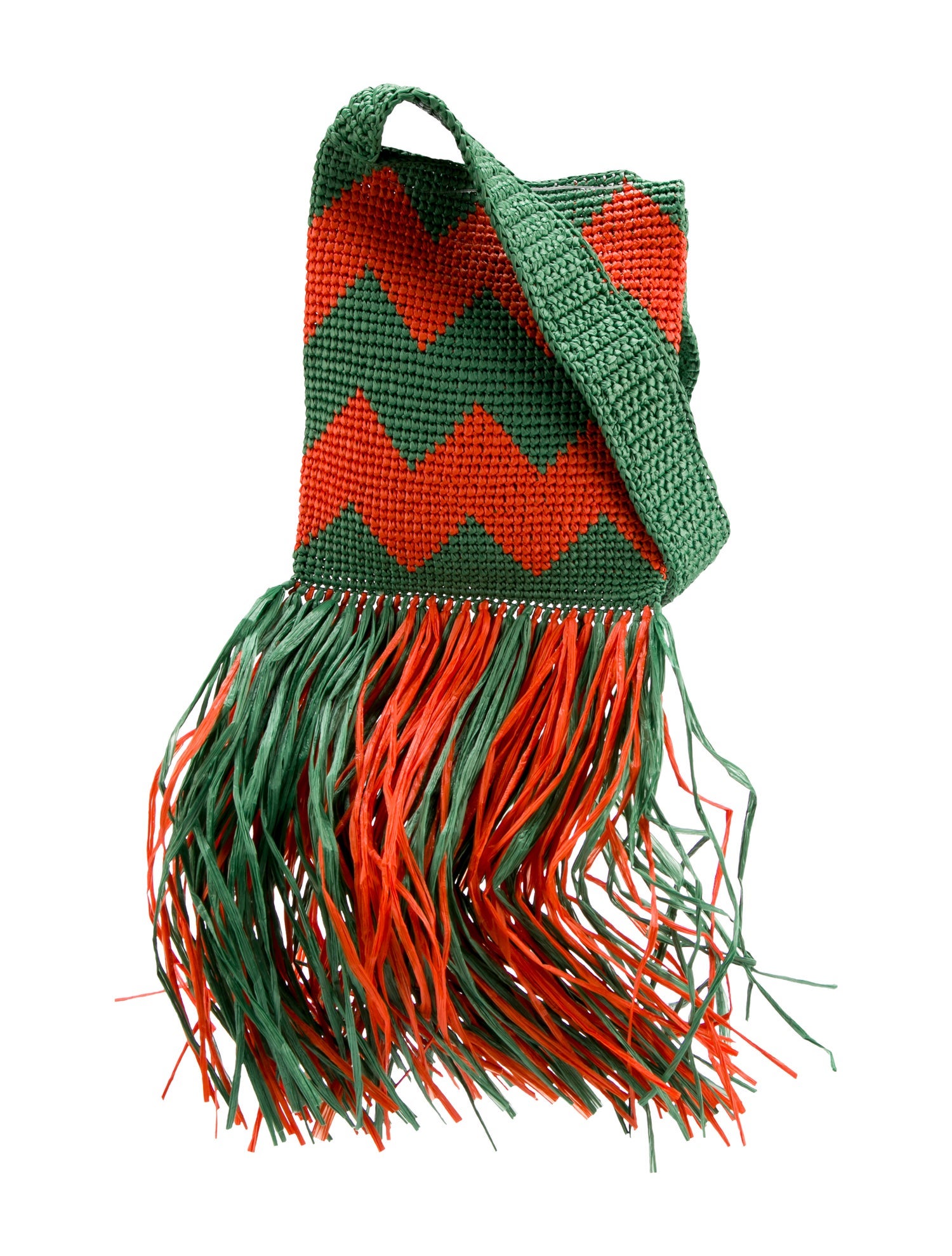 Gucci Raffia Miami Shoulder Bag - Green Crossbody Bags, Handbags ...