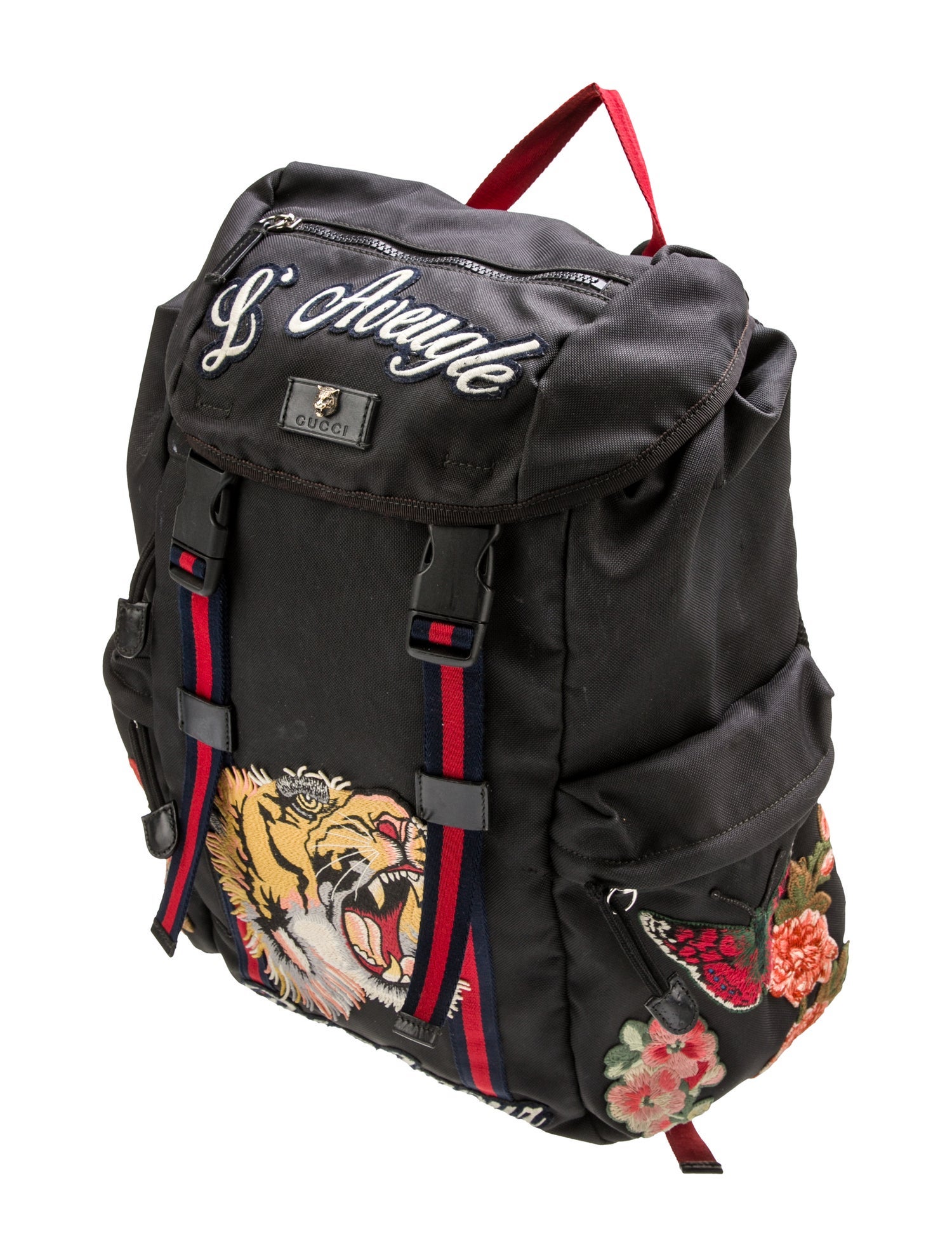 Gucci L'Aveugle Par Amour Techpack Backpack - Black Backpacks, Bags ...