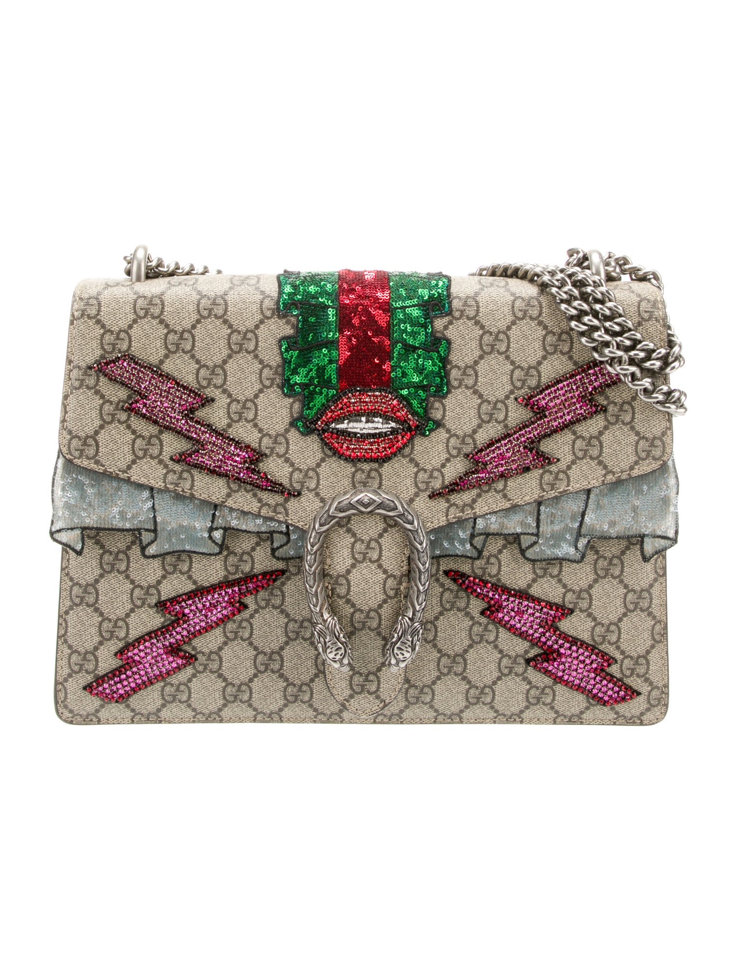Gucci GG Canvas Medium Dionysus Shoulder Bag - Neutrals Shoulder Bags ...