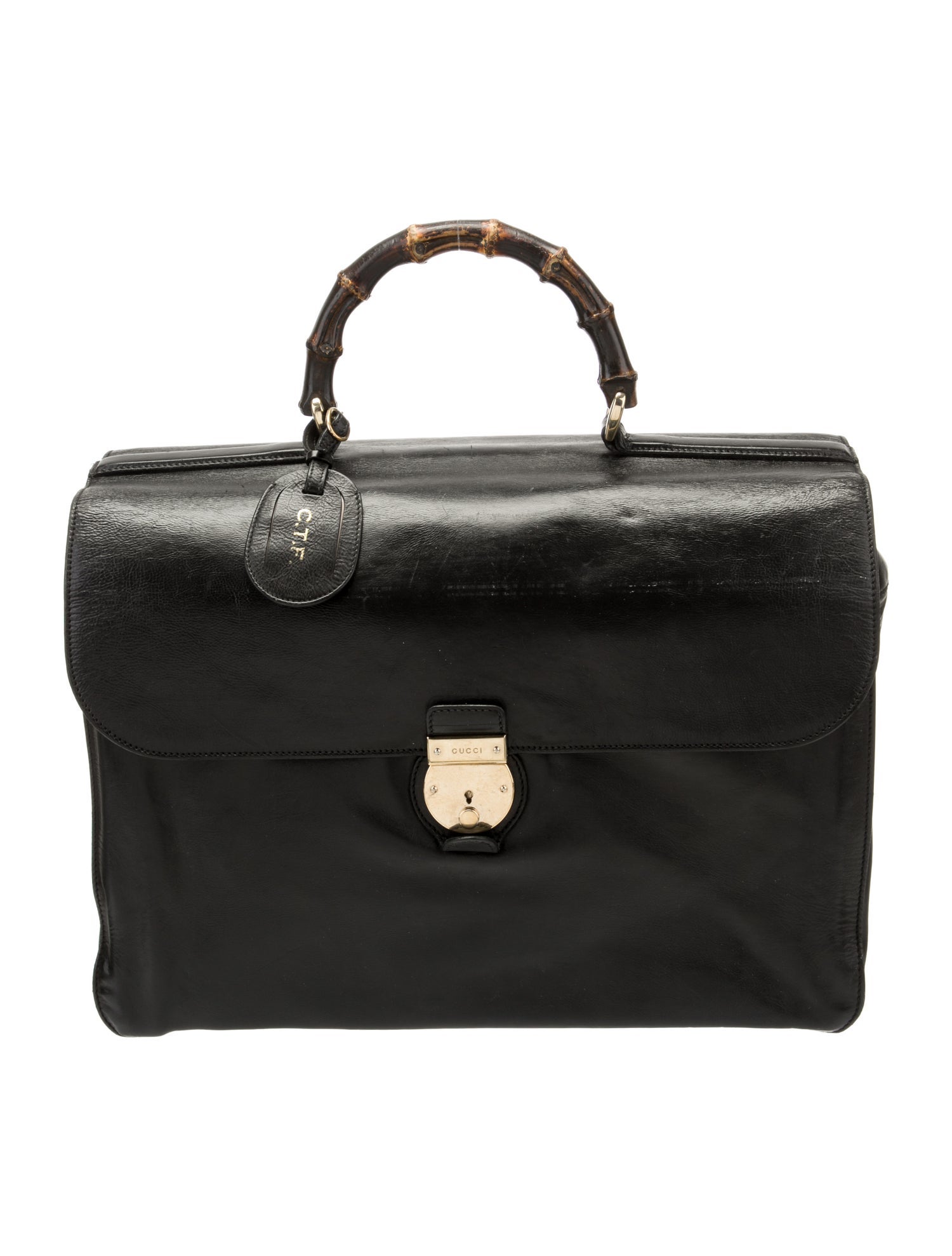 Gucci Bamboo Top Handle Briefcase - Black Briefcases, Bags - GUC1482268 ...