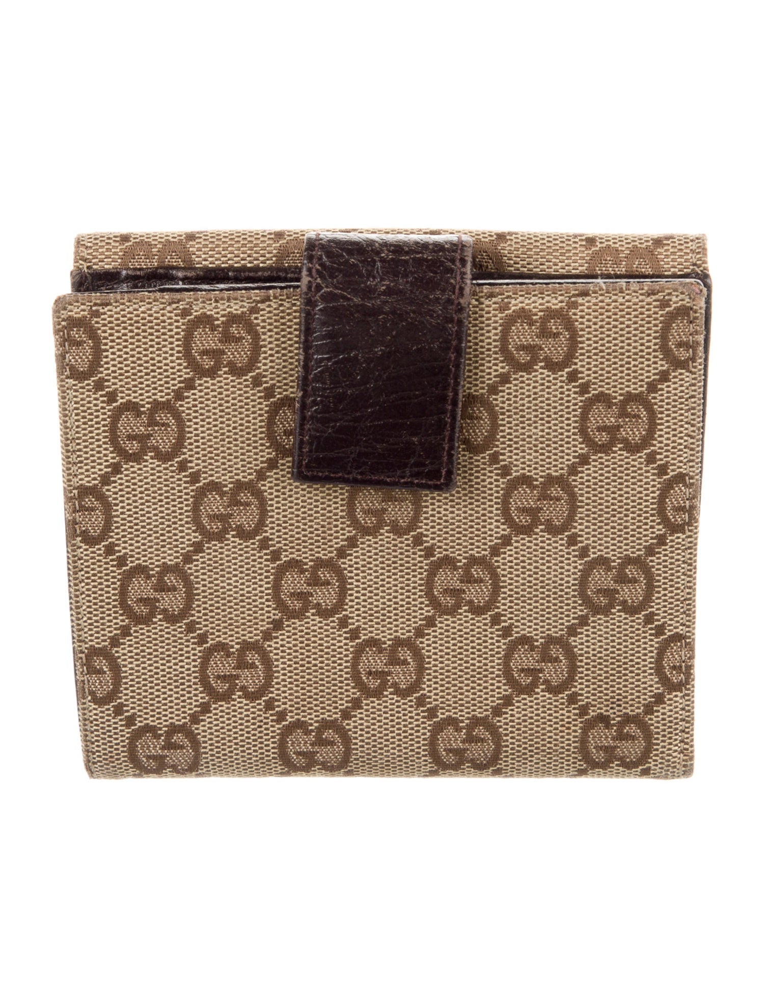 Gucci GG Canvas Compact Wallet - Neutrals Wallets, Accessories ...