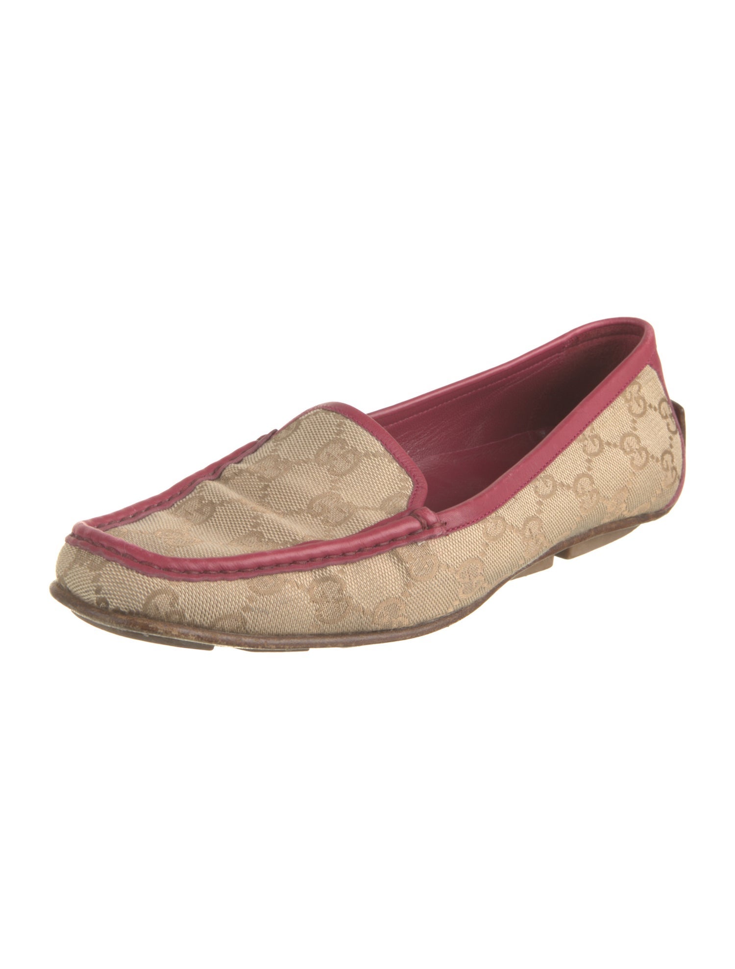 Gucci GG Canvas Canvas Loafers - Neutrals Flats, Shoes - GUC1484990 ...