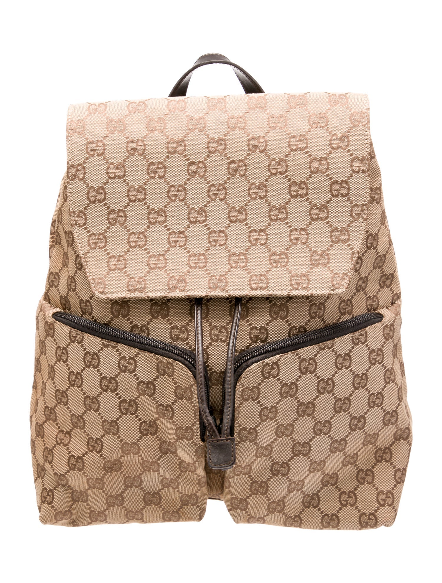 Gucci GG Canvas Backpack - Neutrals Backpacks, Handbags - GUC1486789 ...