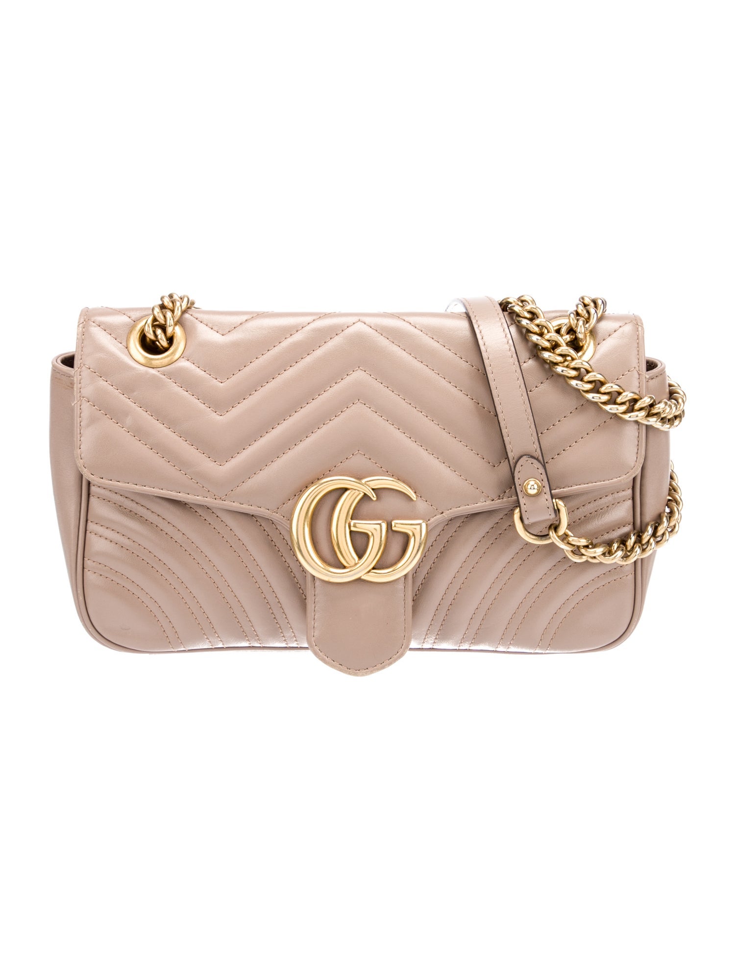 Gucci GG Marmont Matelassé Mini Shoulder Bag w/ Tags - Brown Shoulder ...