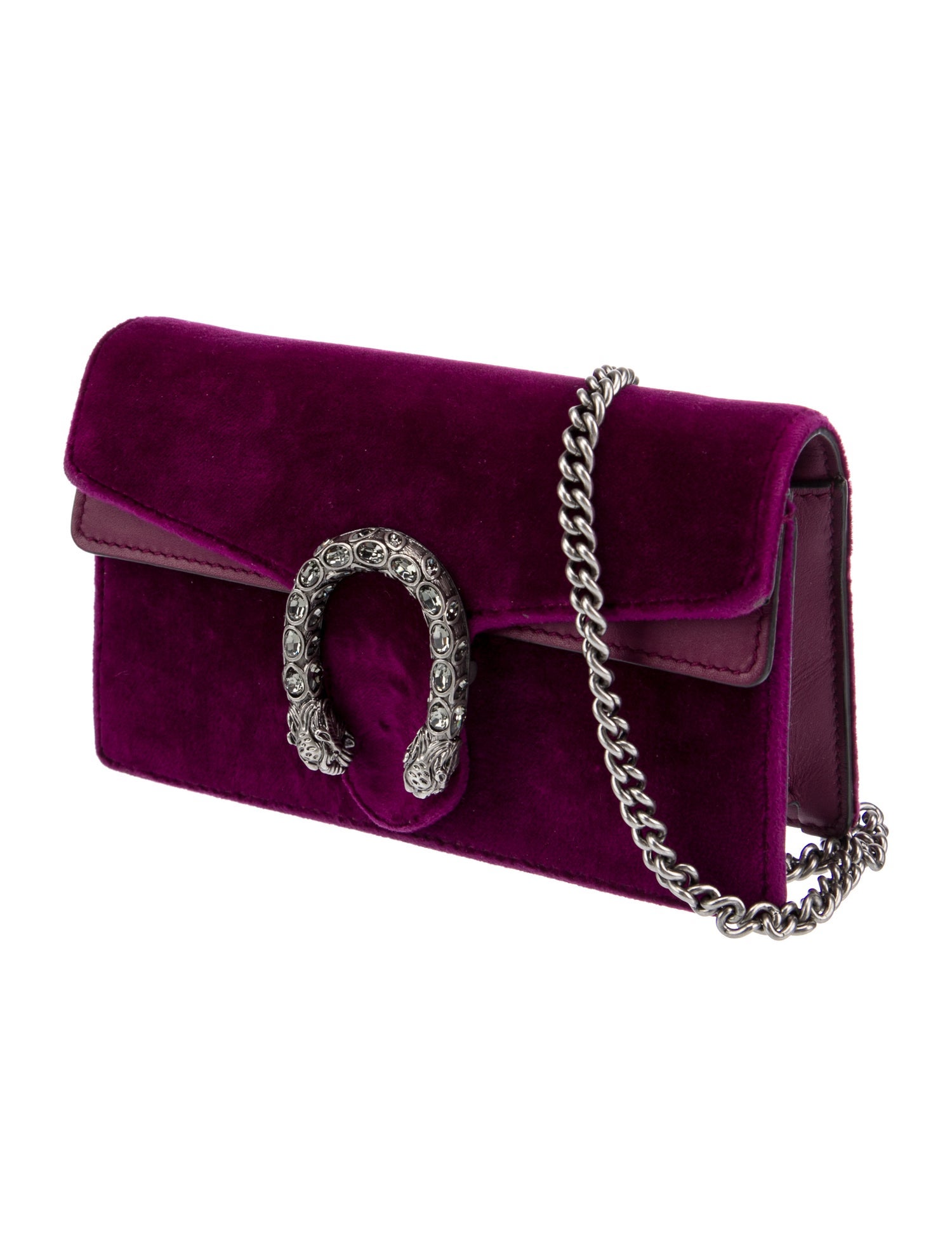 Gucci Velvet Dionysus Mini Bag - Purple Mini Bags, Handbags ...