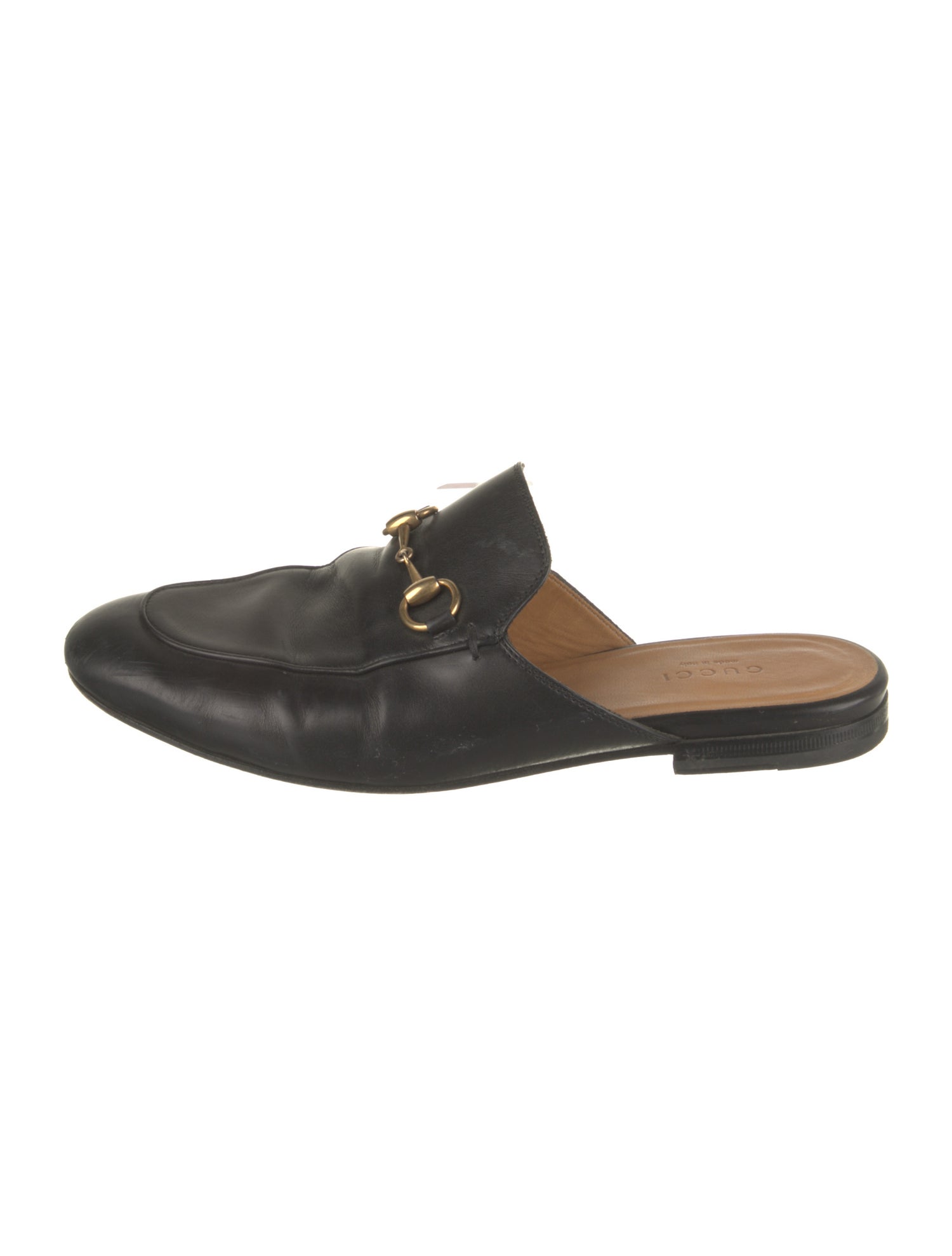 Gucci Horsebit Accent Leather Mules - Neutrals Flats, Shoes ...