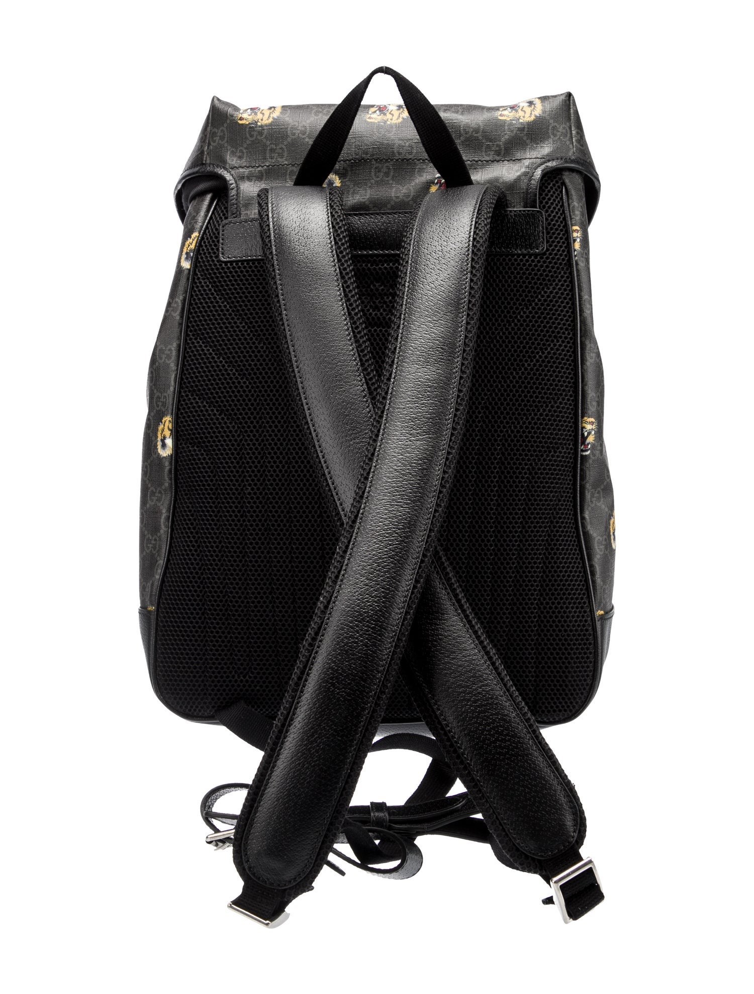 Gucci GG Supreme Interlocking G Backpack - Black Backpacks, Bags ...