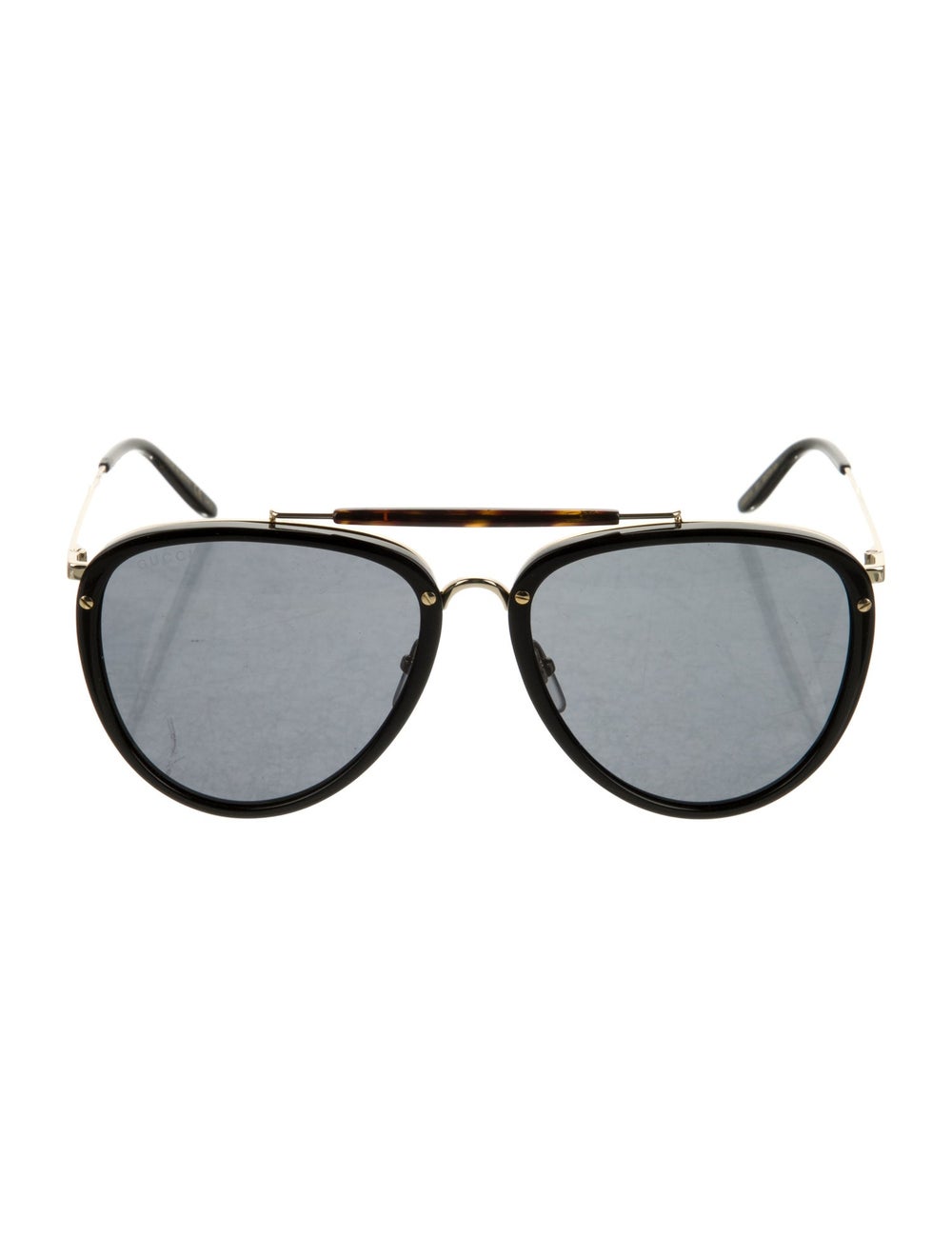 Gucci Aviator Tinted Sunglasses Black Sunglasses Accessories Guc1490250 The Realreal