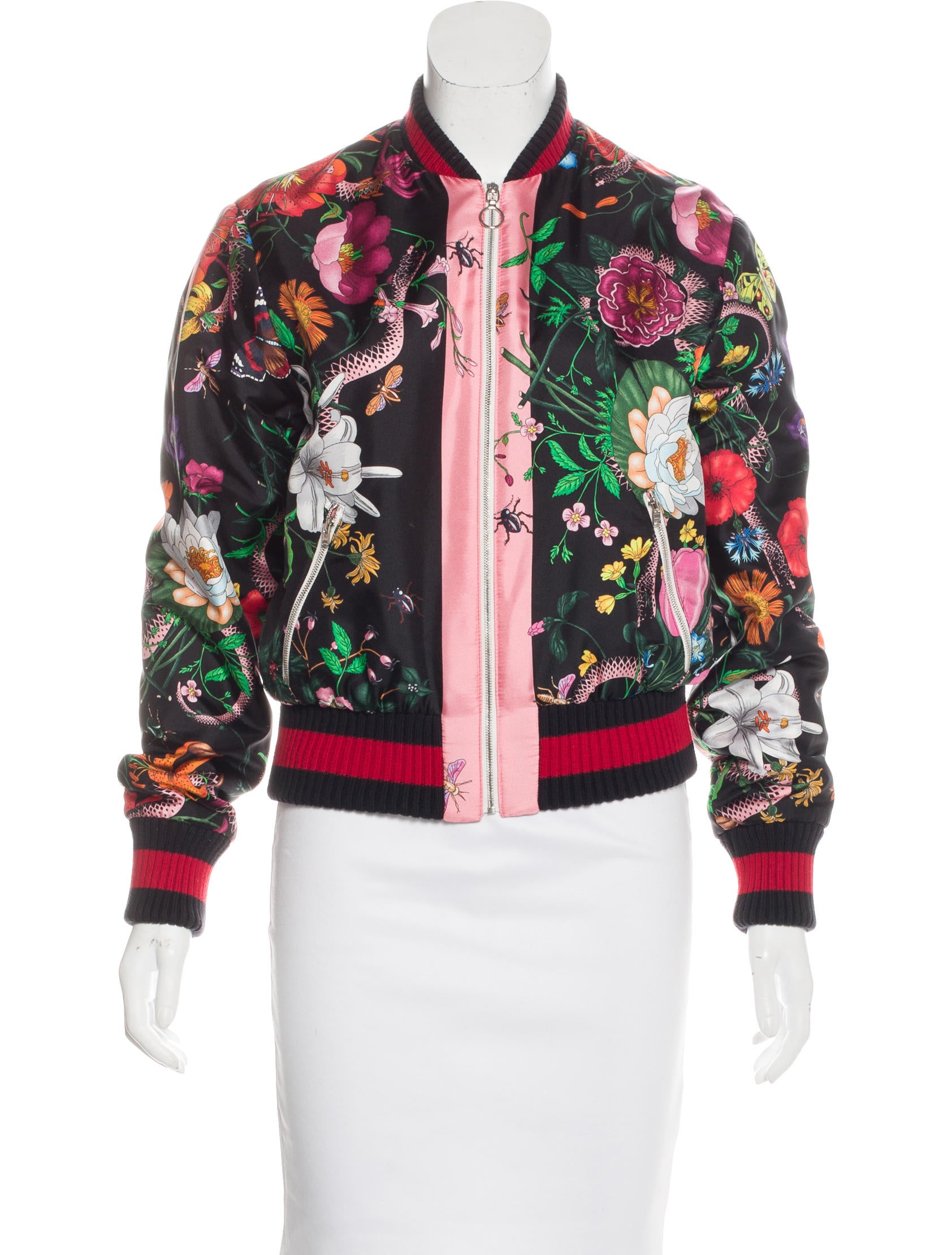 Gucci 2017 Silk Flora Bomber Jacket - Clothing - GUC149189 | The RealReal