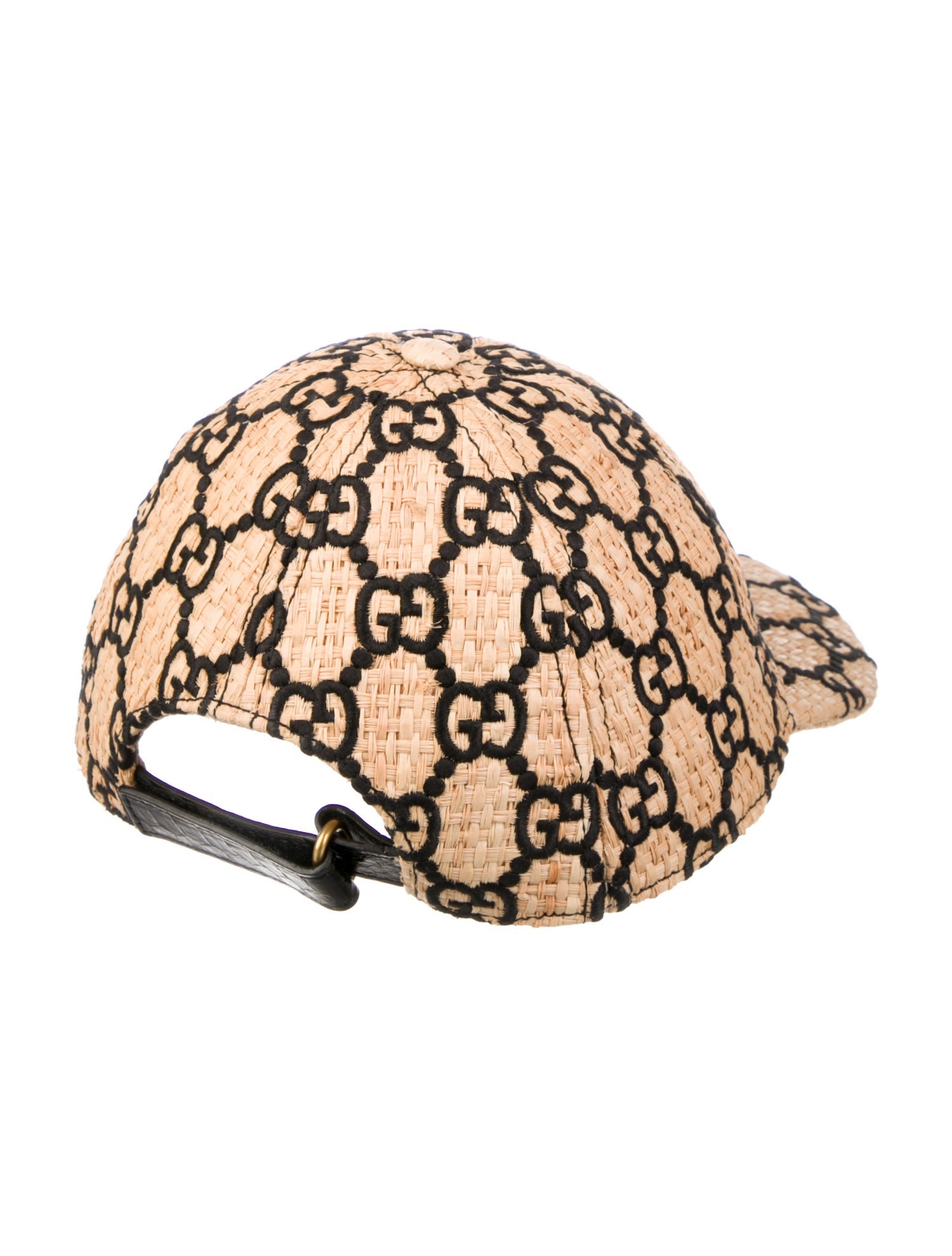 Gucci Monogram Raffia Weaved Bucket Hat - Neutrals Hats, Accessories ...