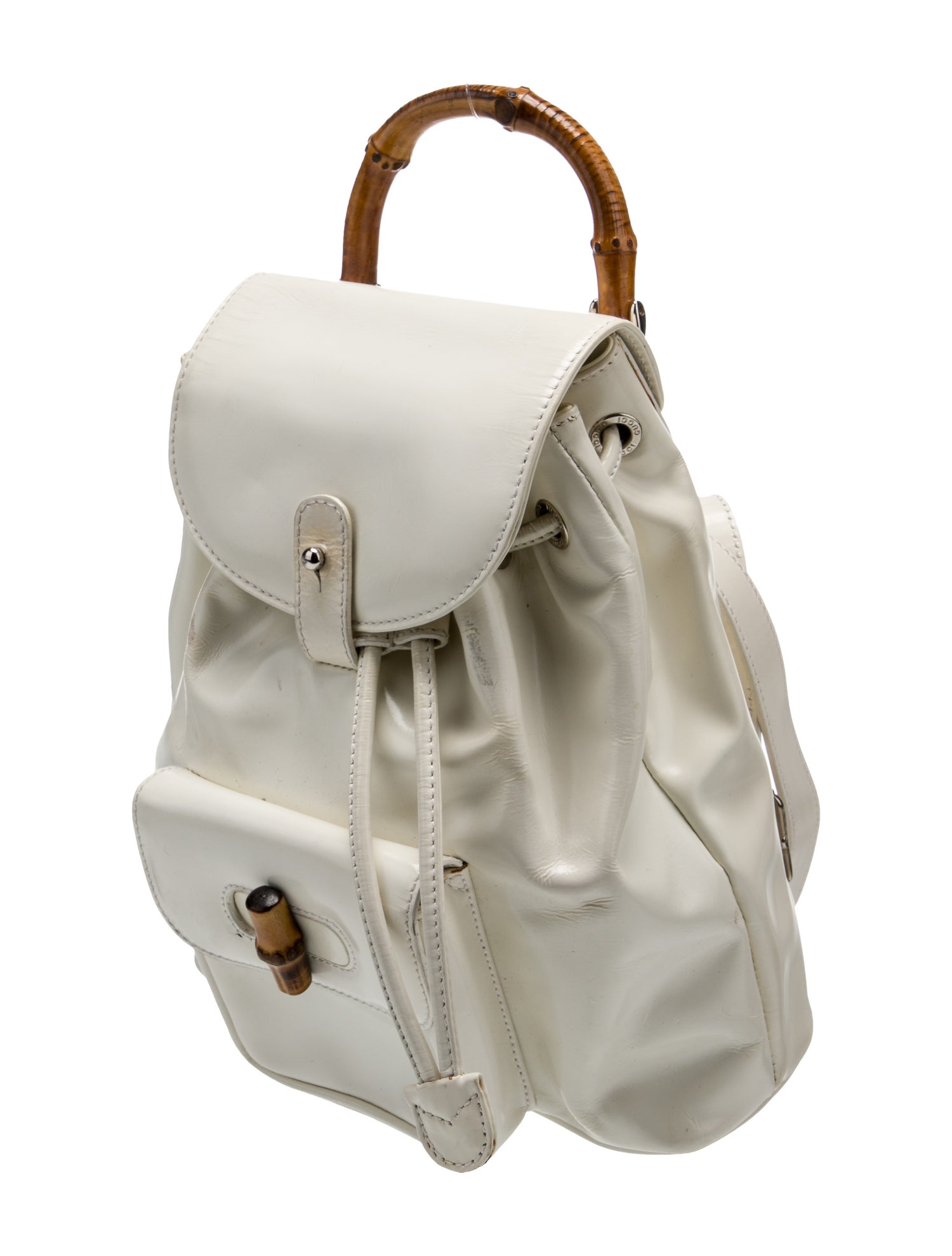 Gucci Mini Bamboo Backpack - White Backpacks, Handbags - GUC1493573 ...