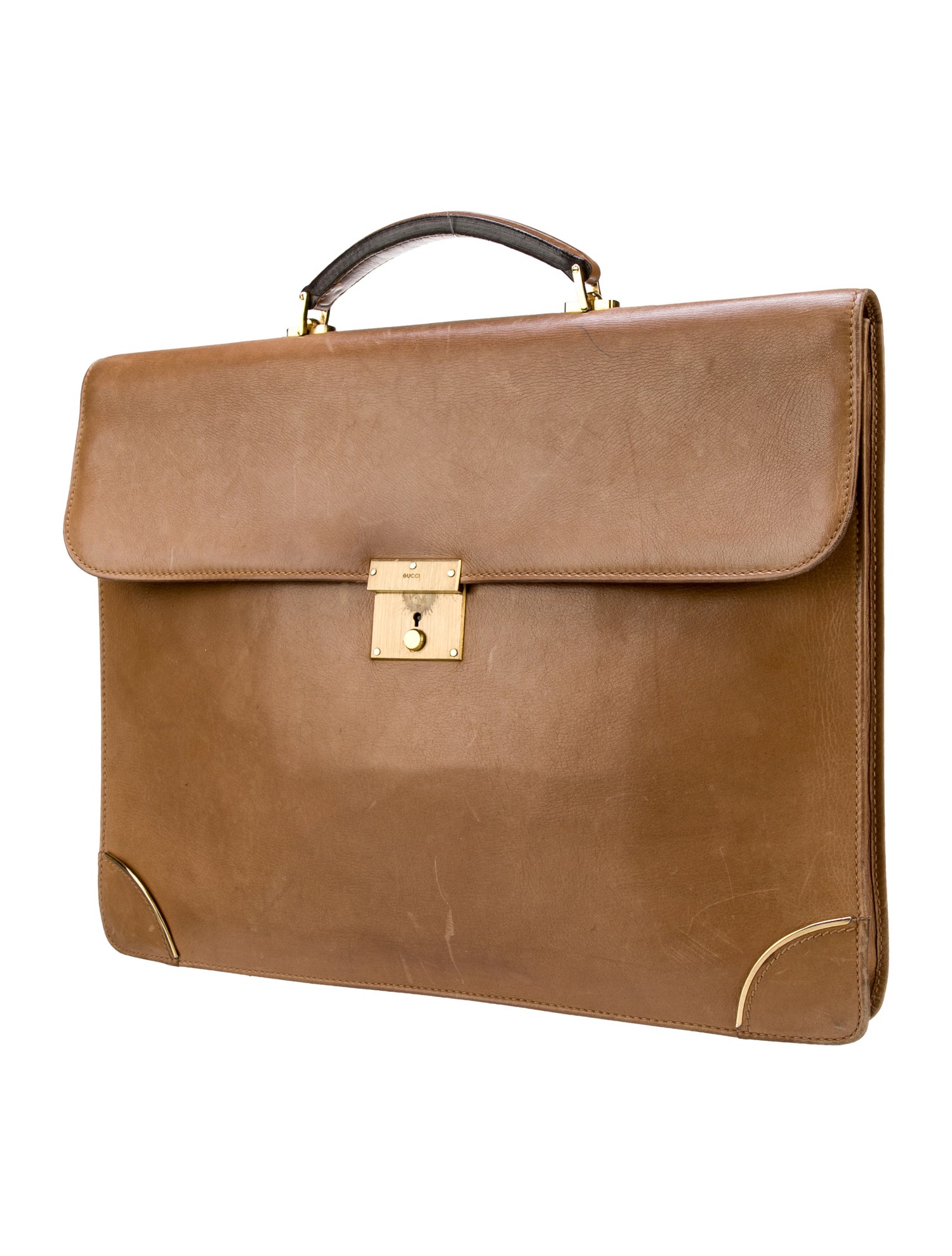 Kiton Leather Briefcase - Yellow Briefcases, Bags - KIT45654 | The RealReal