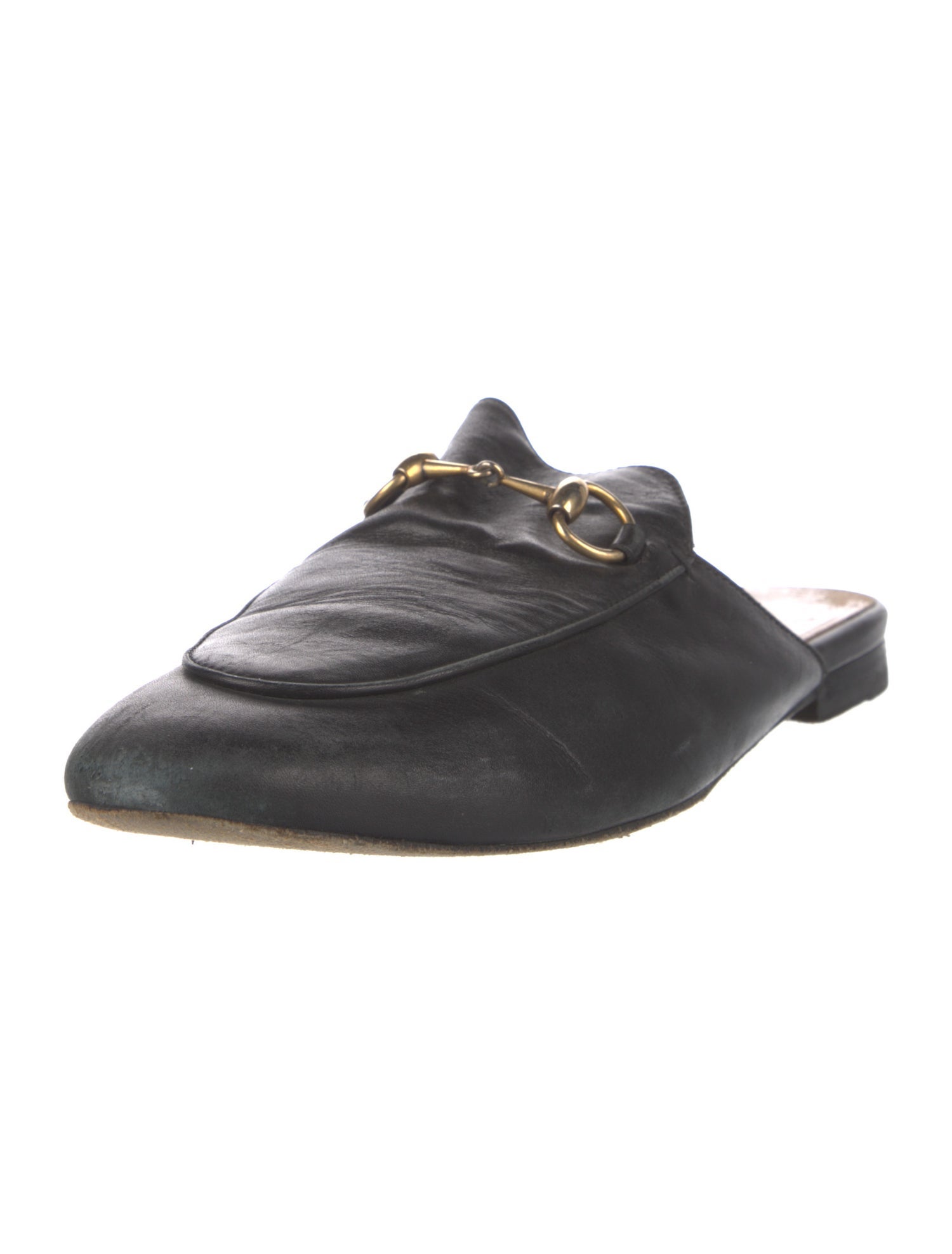 Gucci Princetown Mules Horsebit Accent Mules - Black Flats, Shoes ...