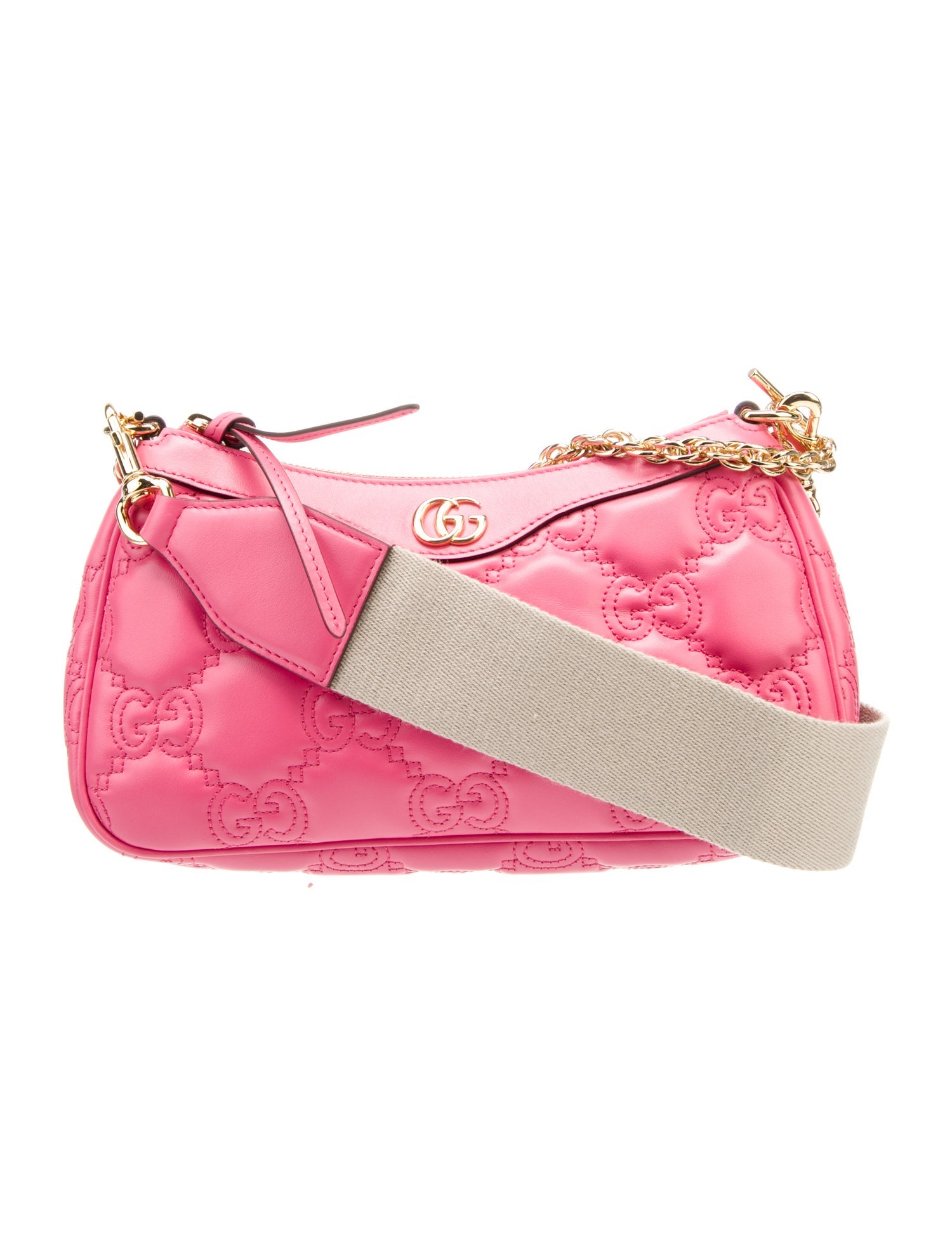 Gucci GG Matelasse Shoulder Bag - Pink Shoulder Bags, Handbags ...