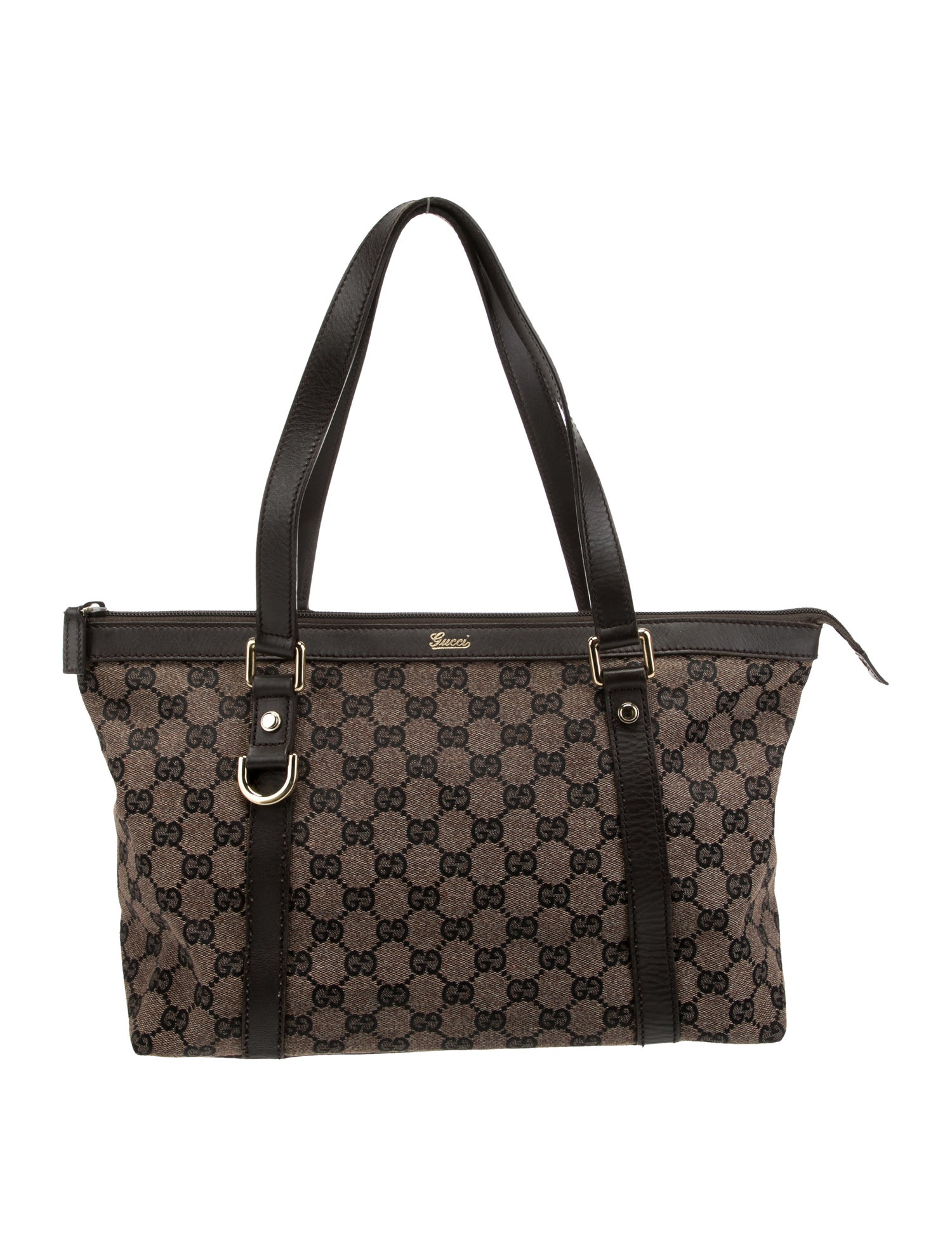 Gucci GG Canvas Tote - Black Totes, Handbags - GUC1494766 | The RealReal