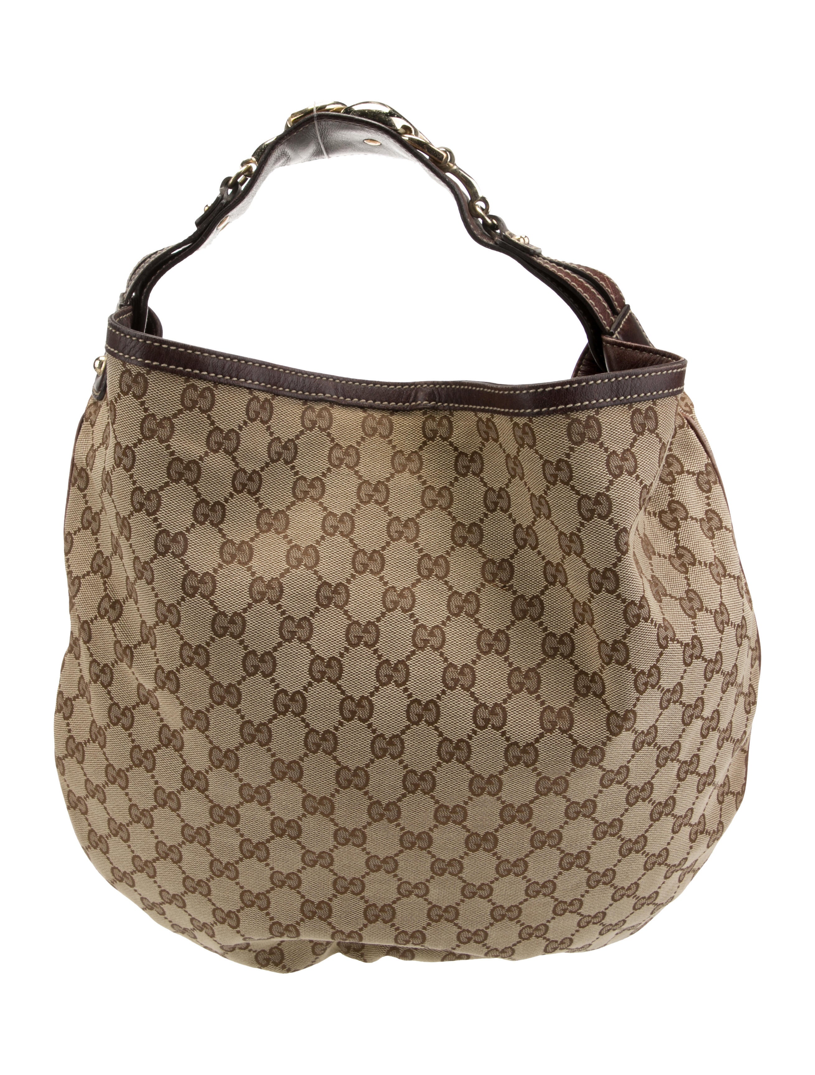 Gucci GG Canvas Wave Hobo - Brown Hobos, Handbags - GUC1504357 | The ...