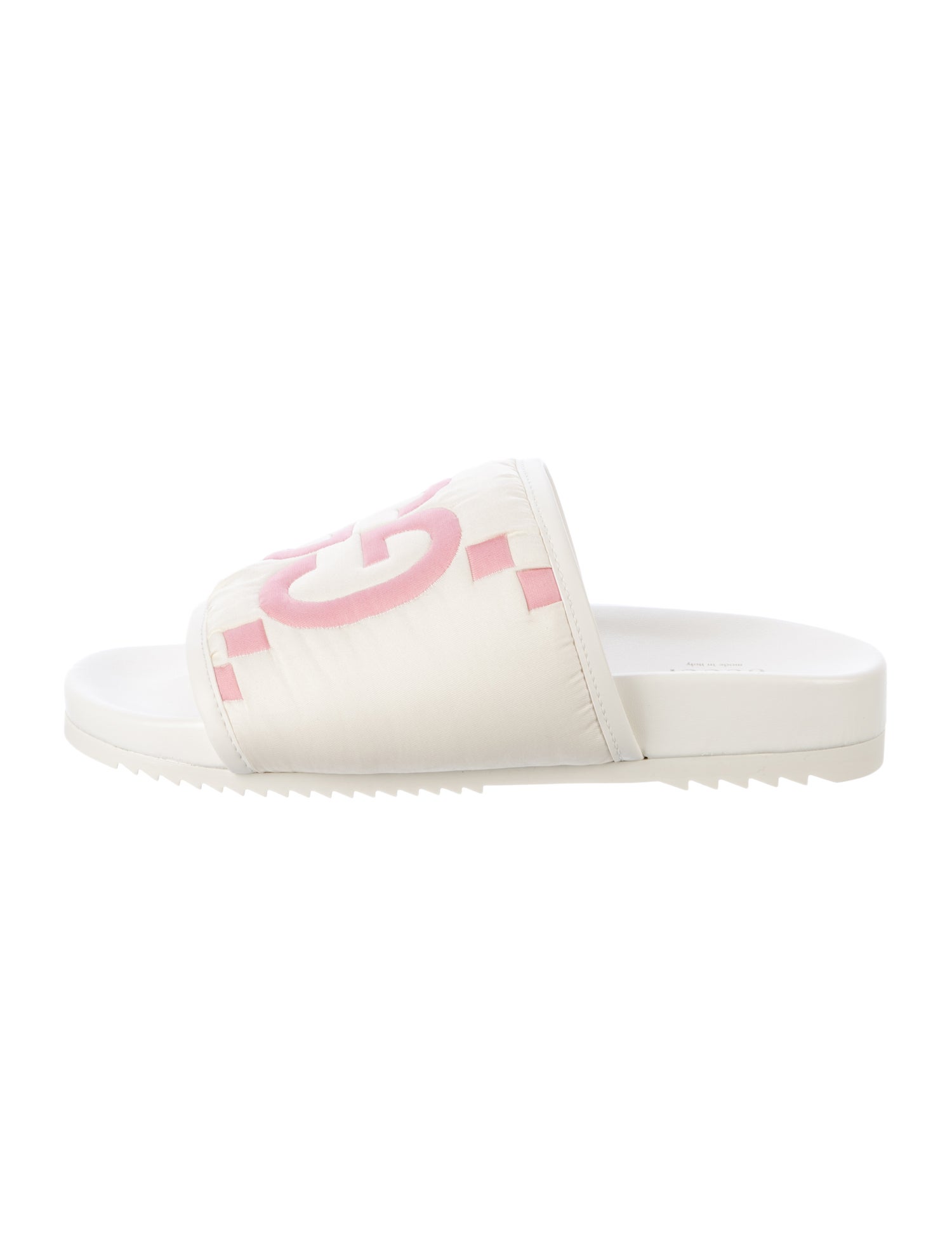 Gucci GG Logo Nylon Slides - Neutrals Sandals, Shoes - GUC1507577 | The ...