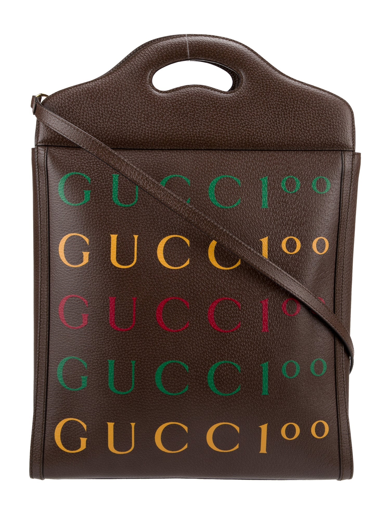Gucci 100 Years Centennial Tote - Brown Handle Bags, Handbags - GUC1508333 | The RealReal