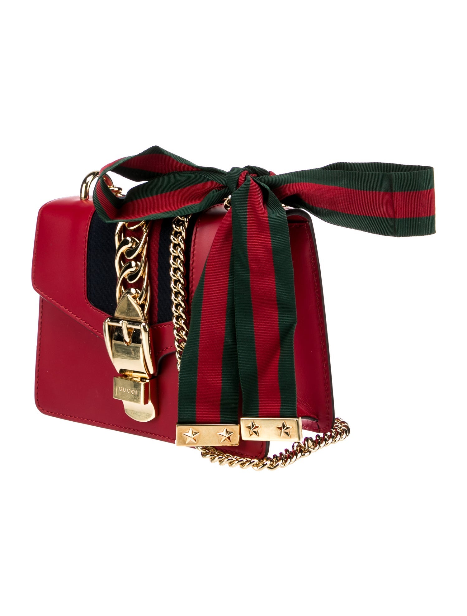 Gucci Mini Flora Sylvie Chain Bag - Blue Crossbody Bags, Handbags ...