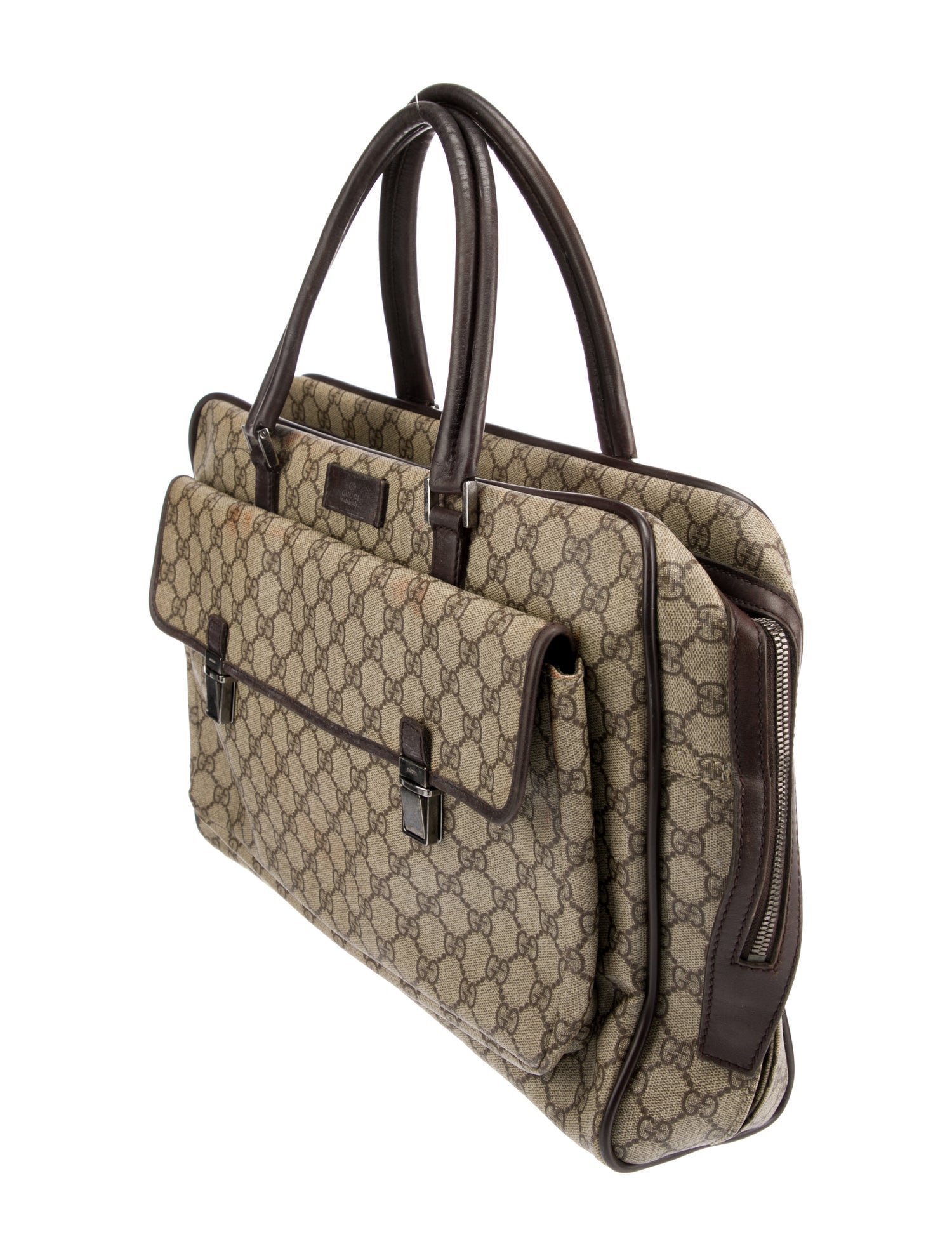 Gucci GG Supreme Carry On Bag - Brown Luggage and Travel, Handbags ...