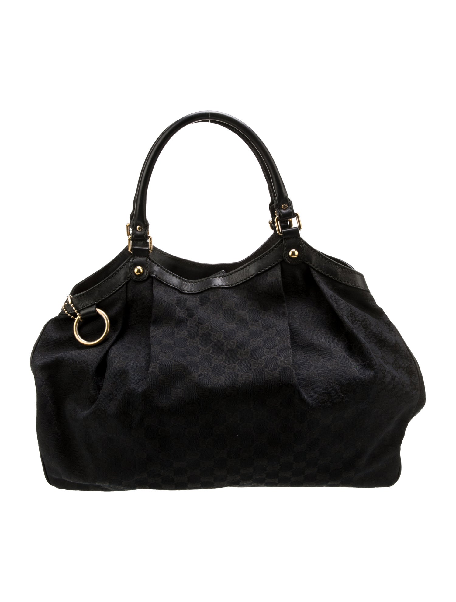 Gucci Sukey Large GG Signature Hobo - Black Totes, Handbags ...