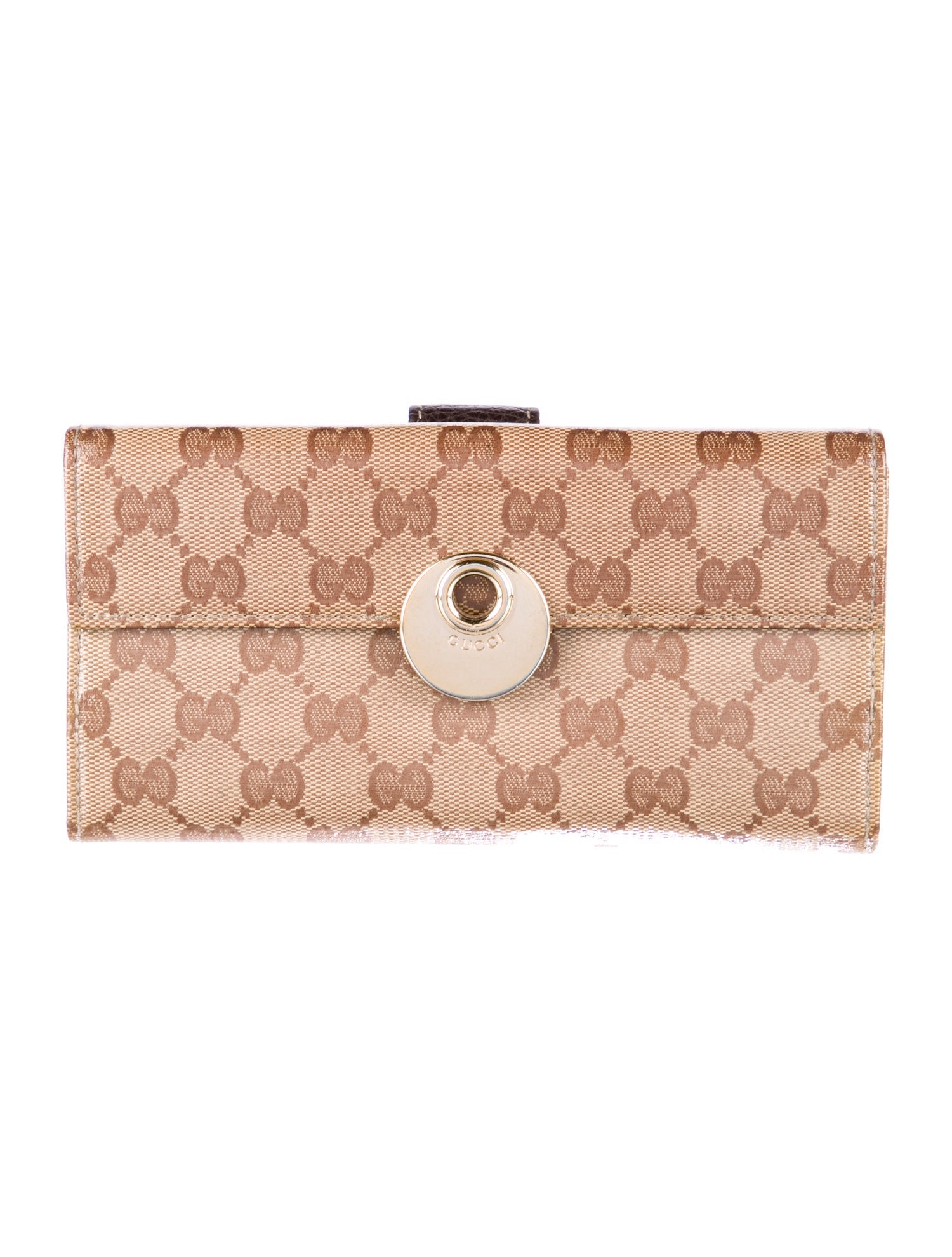 Gucci Eclipse Continental GG Crystal Continental Wallet - Neutrals ...