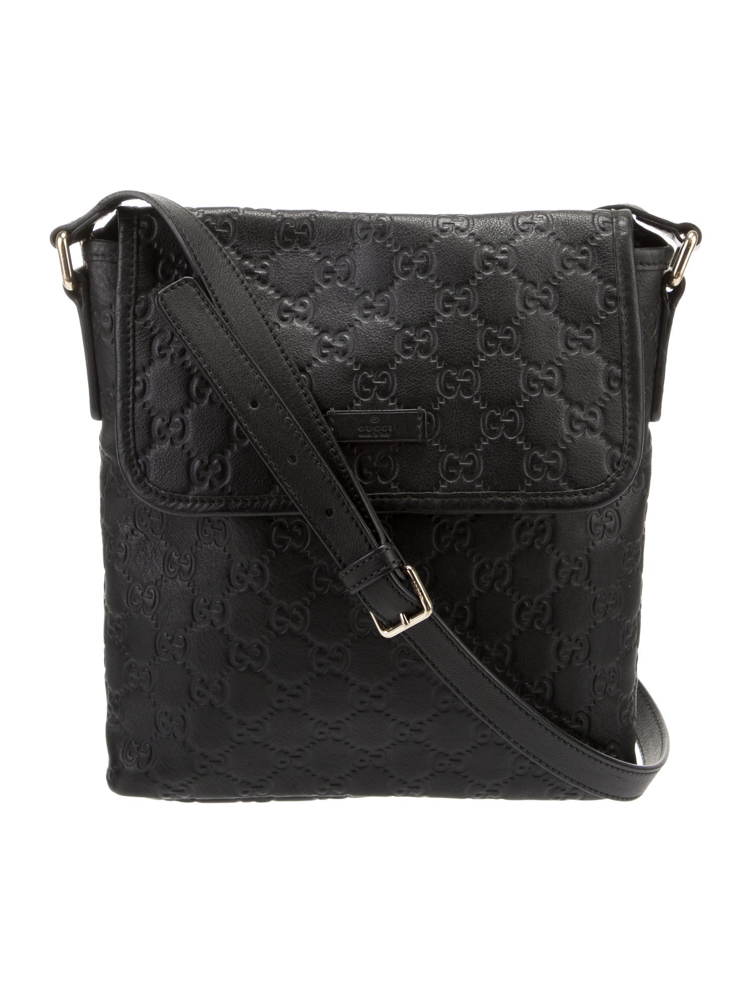 Gucci GG Signature Crossbody Bag - Black Crossbody Bags, Handbags ...