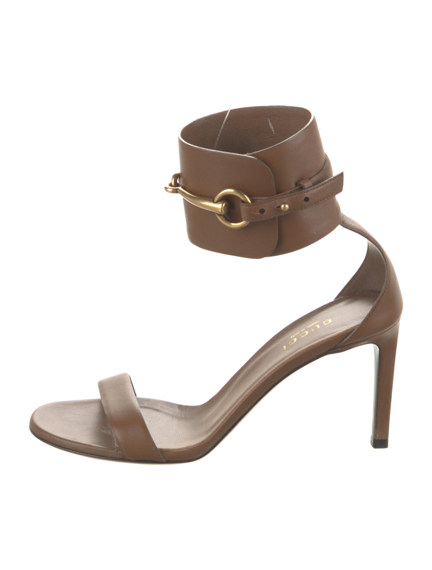 Gucci Horsebit Accent Leather Sandals - Brown Sandals, Shoes ...