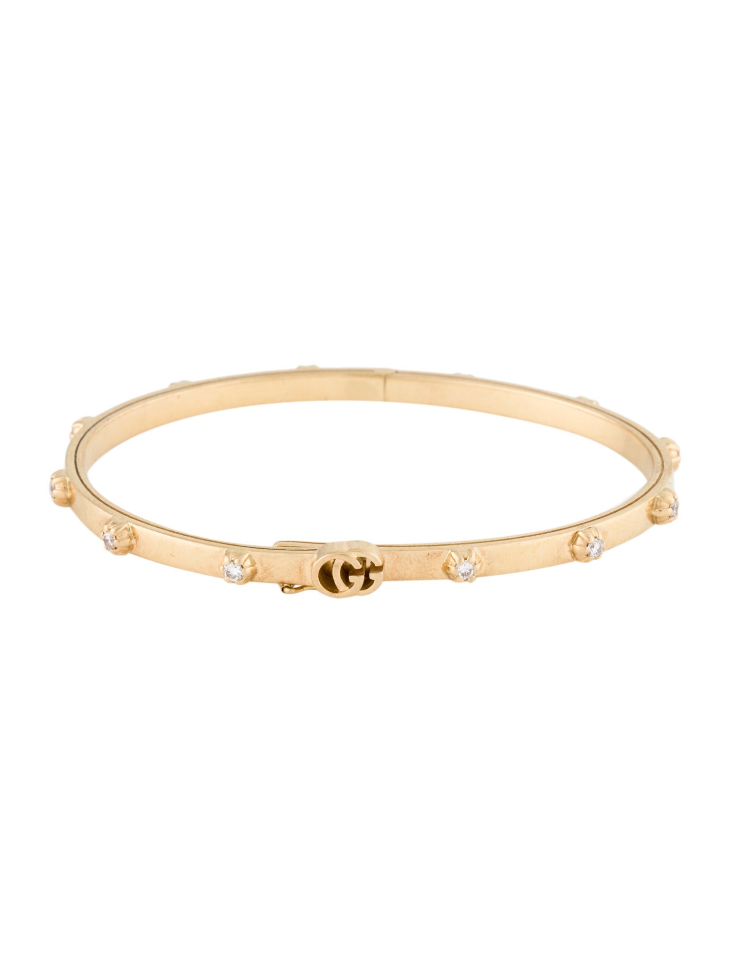 Nouvel Heritage 18K Diamond 'Me Time Mood' Bangle Bracelet - 18K Yellow ...