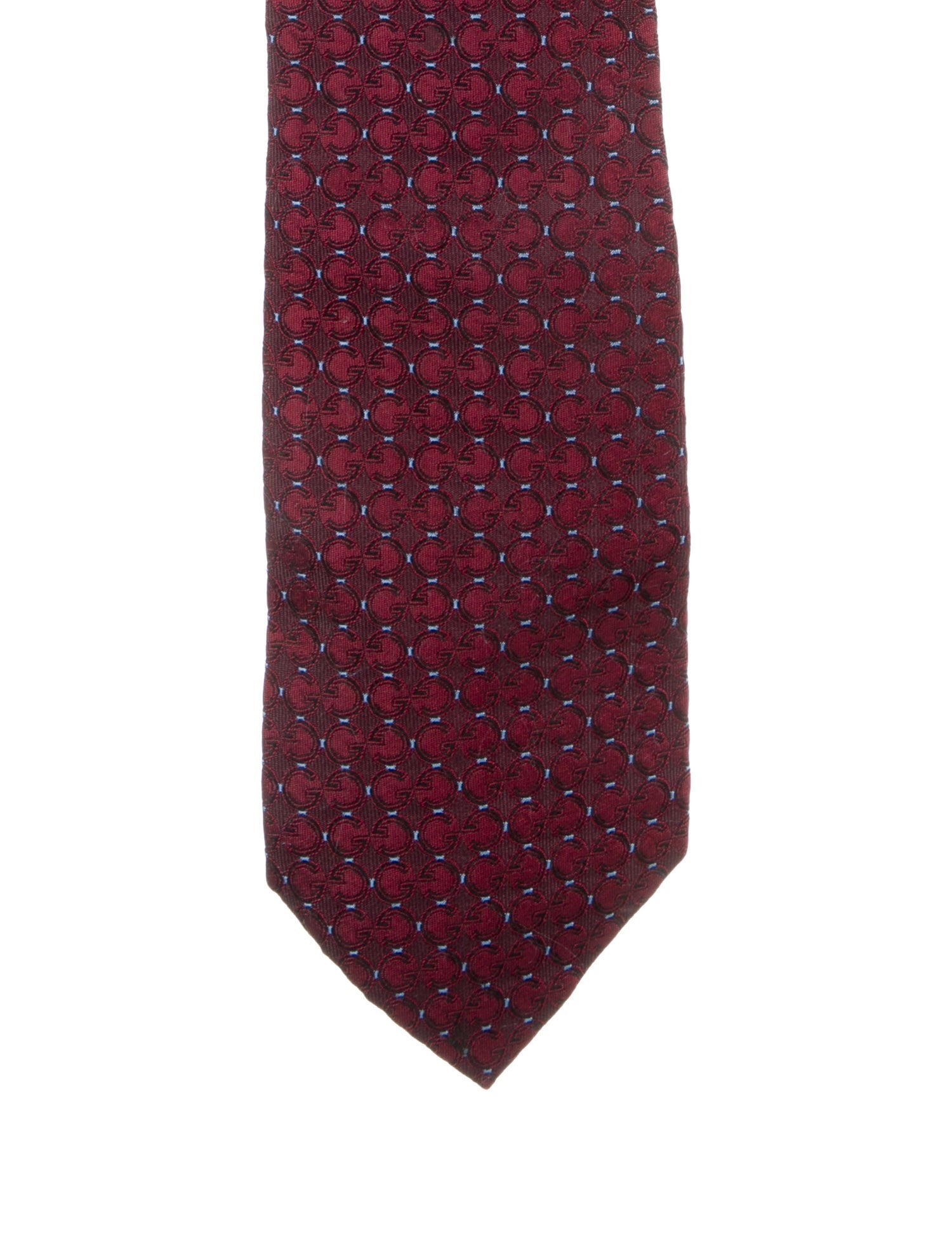 Gucci Silk Patterned Tie - Burgundy Ties, Suiting Accessories ...