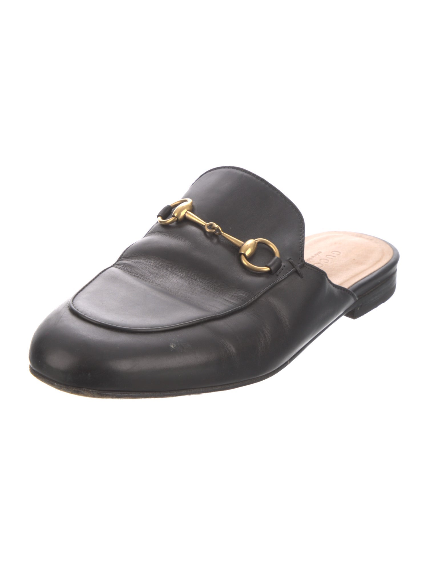 Gucci Princetown Horsebit Accent Mules - Black Flats, Shoes ...